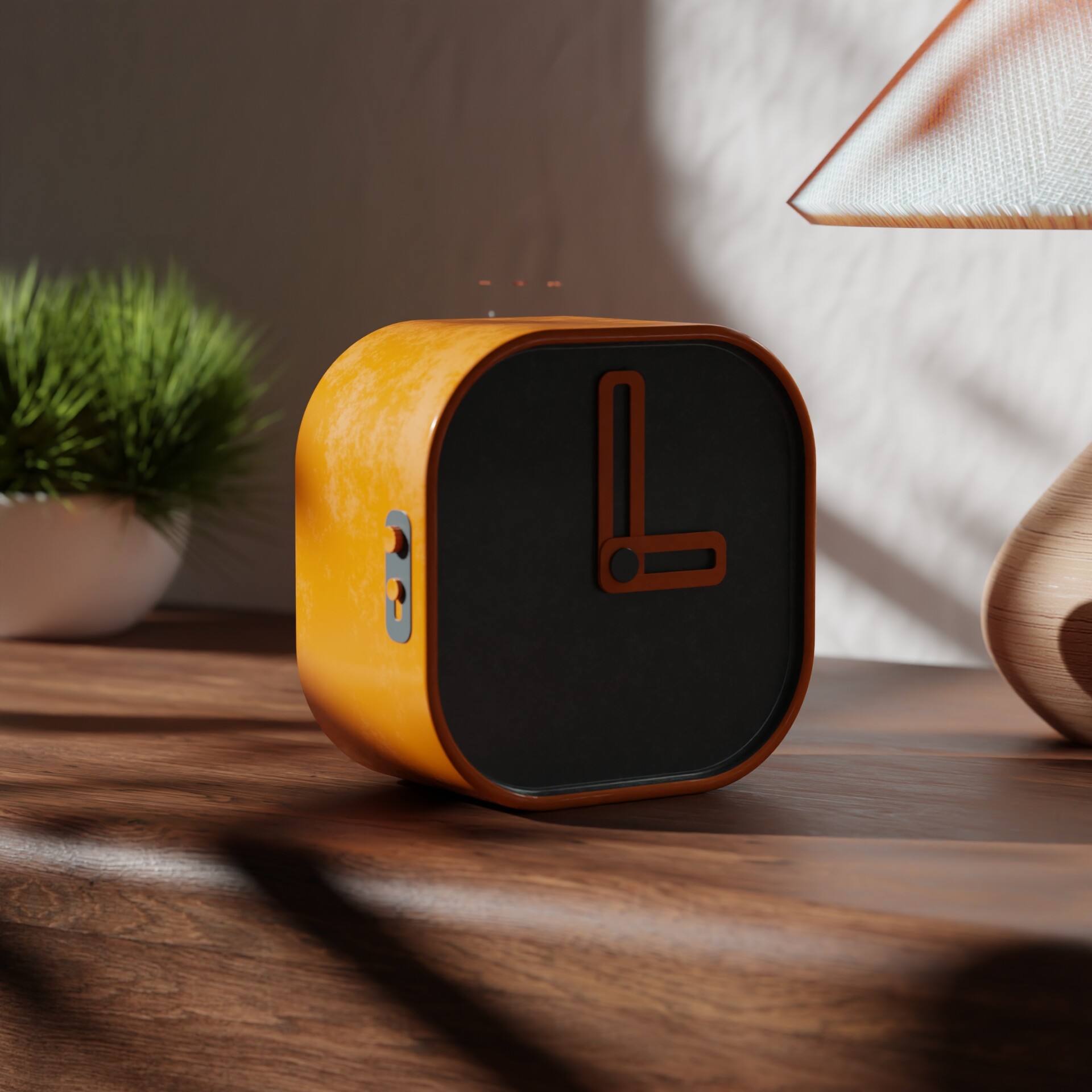 ArtStation - Retro Modern Desk Clock 3D Model