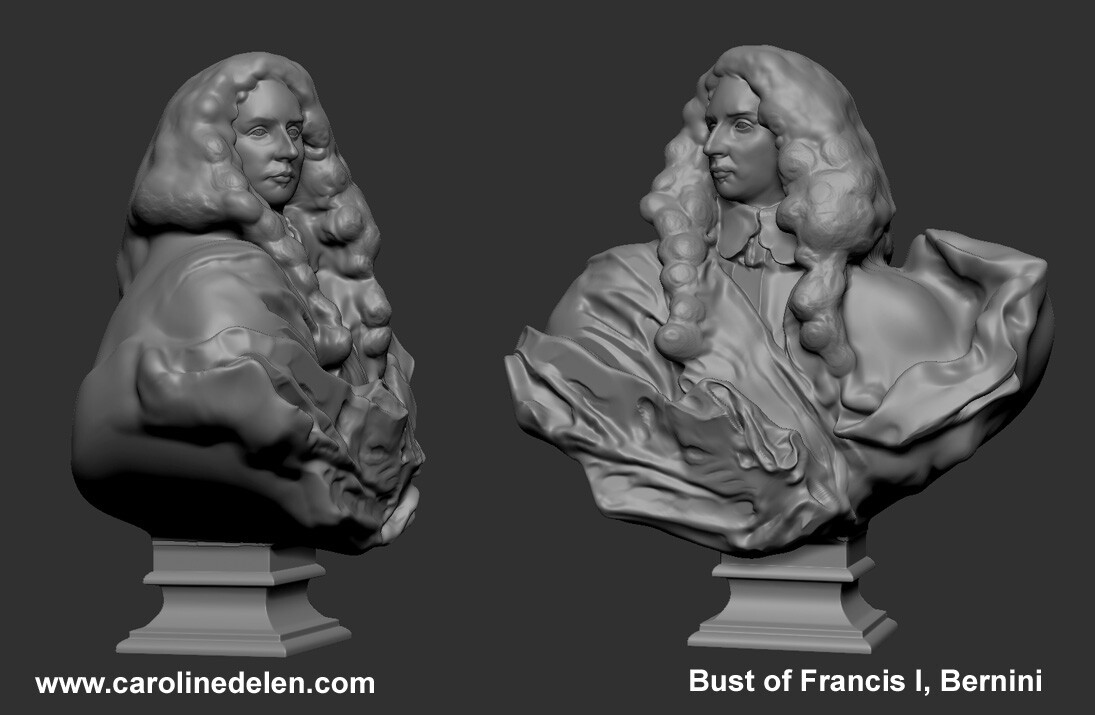 ArtStation - Bust of Francis I - Bernini