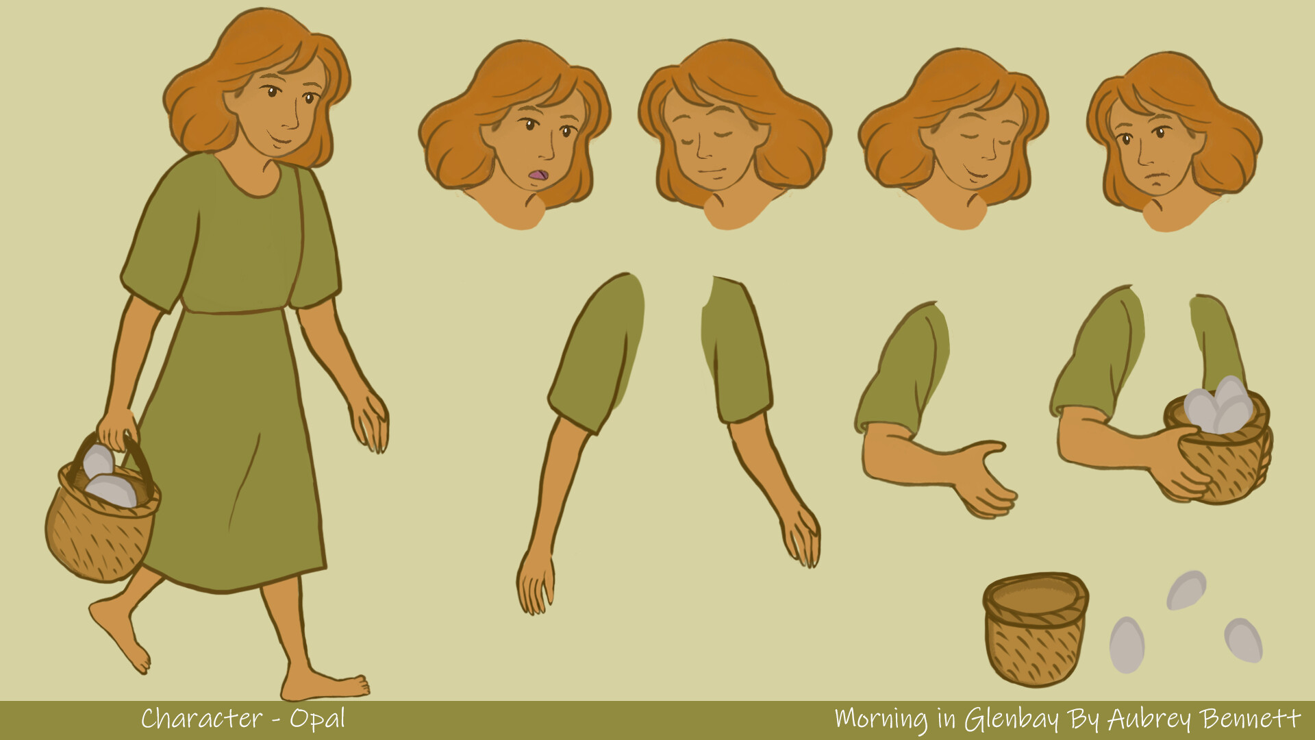 ArtStation - Morning in Glenbay Character Sheets — WIP