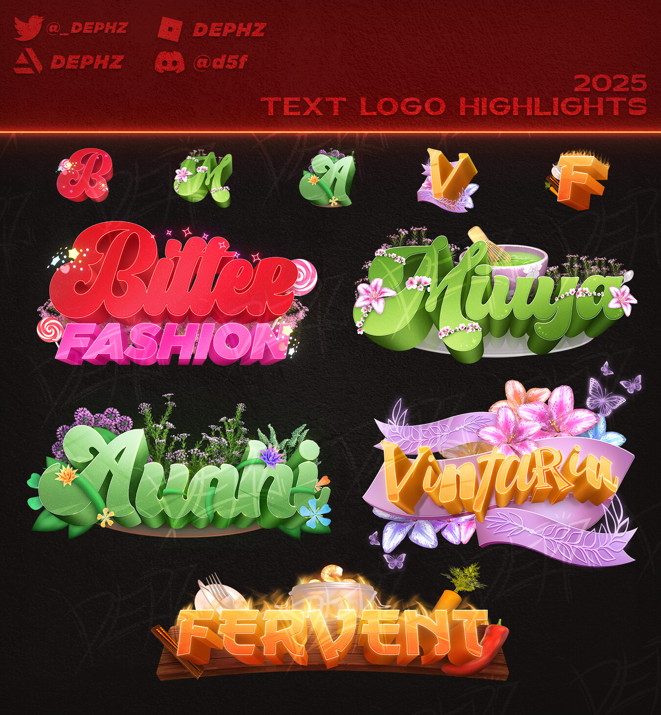 ArtStation - Text Logo Highlights - July 2025