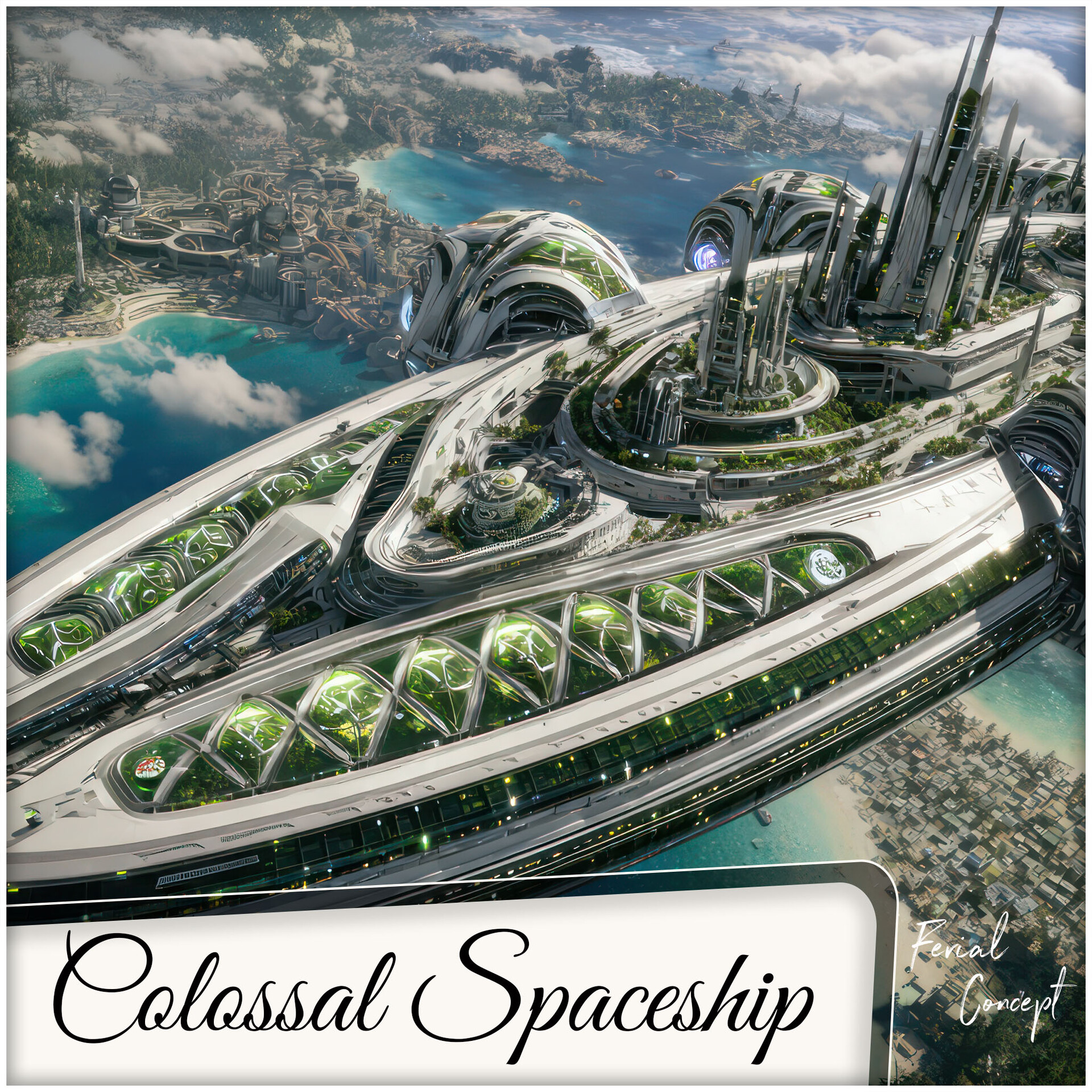 ArtStation - 🔹240 Colossal Spaceship - Environment Concept Reference ...