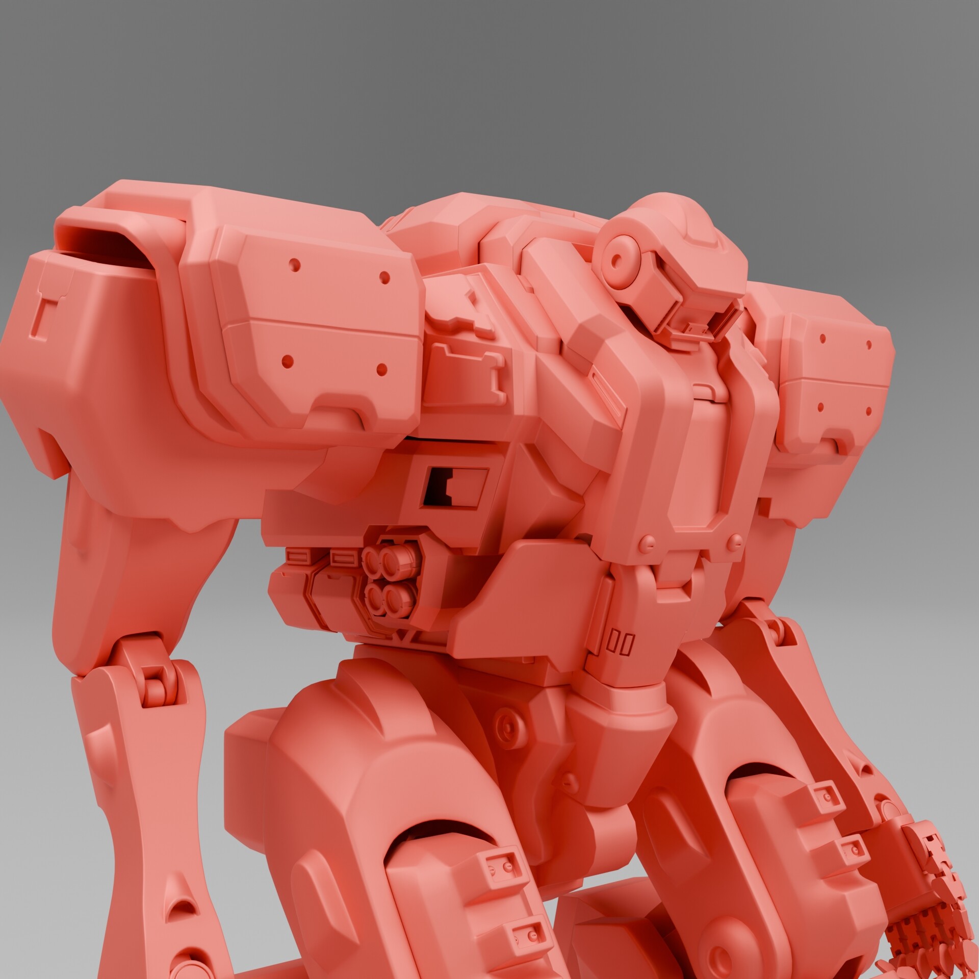 ArtStation - mech Robo without texture