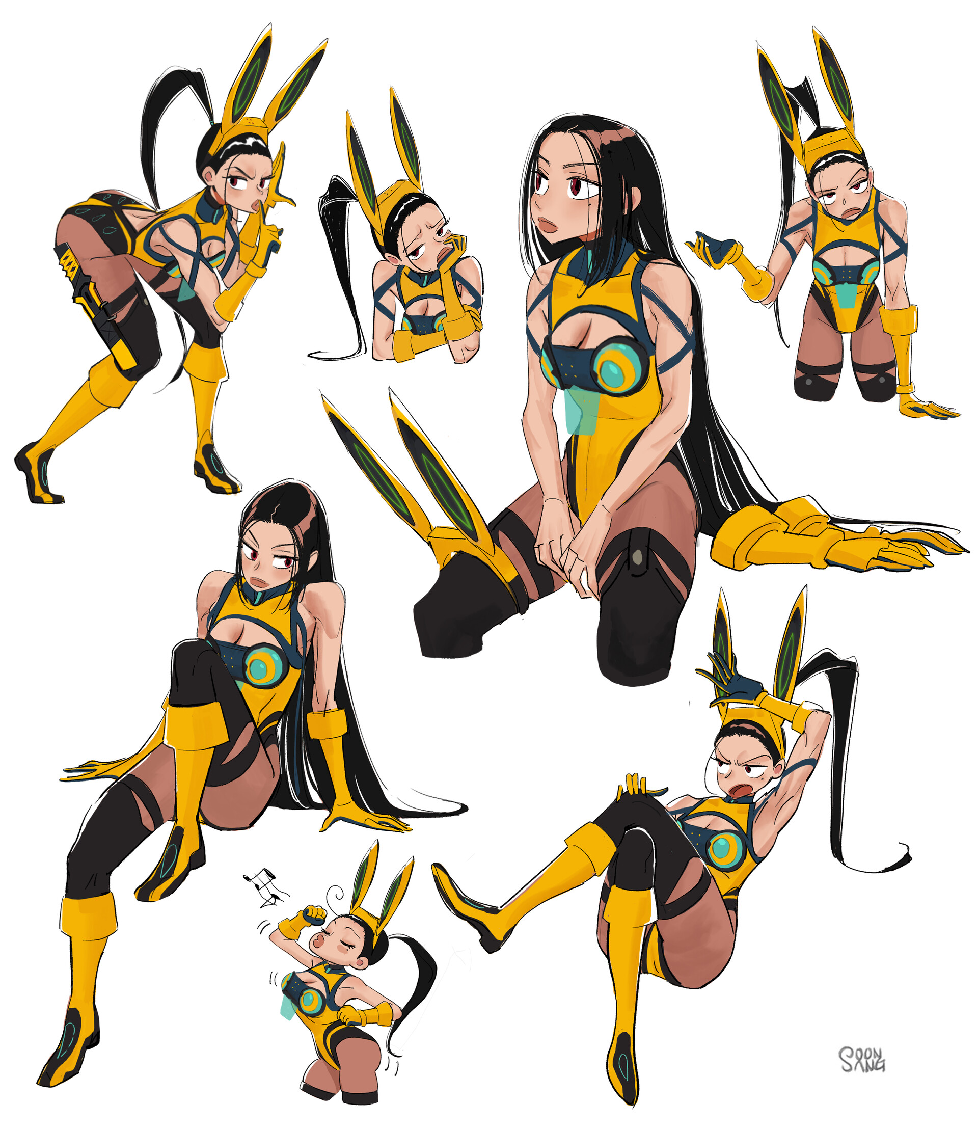 ArtStation - Noah project- Rabbit character sheet_5