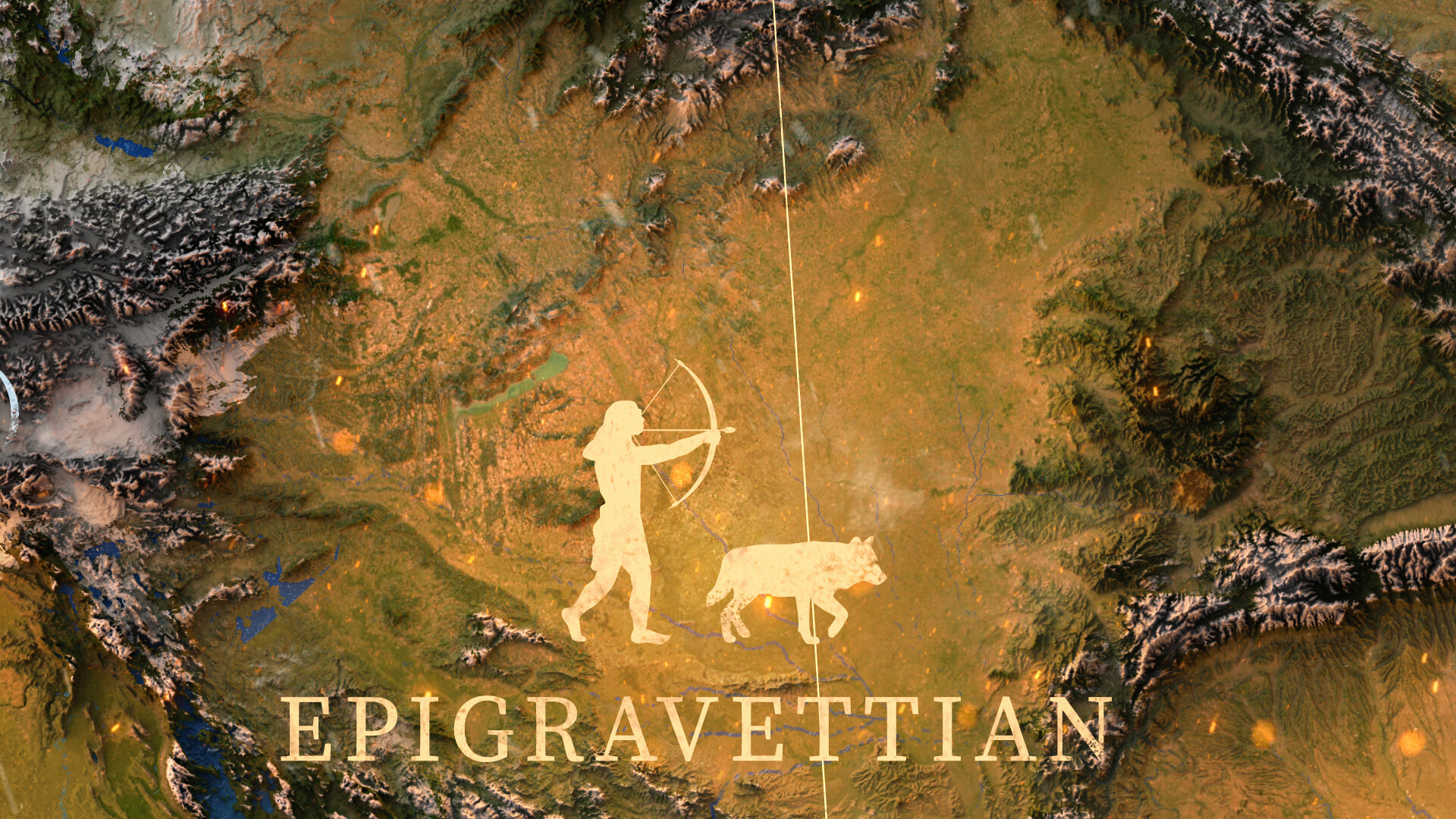 Carl-August Wingårdh - Map of Ice Age Europe