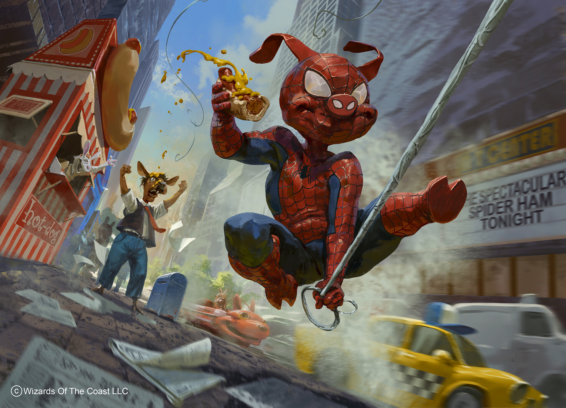ArtStation - Magic The Gathering - Spider-Ham, Peter Porker