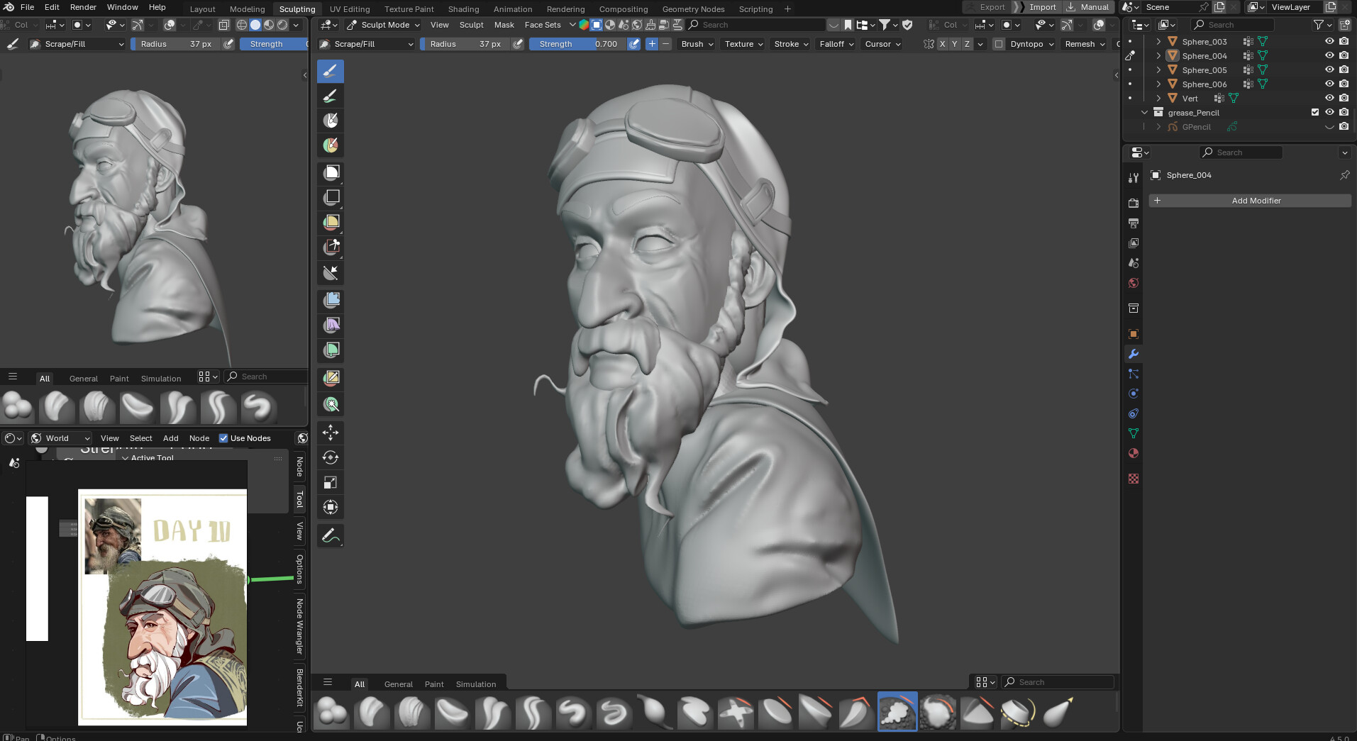 ArtStation - Head Sculpt Practice