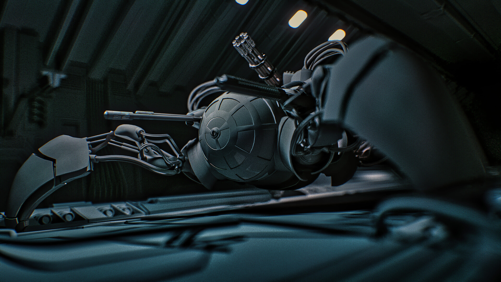 ArtStation - the usual scene with a cool mech