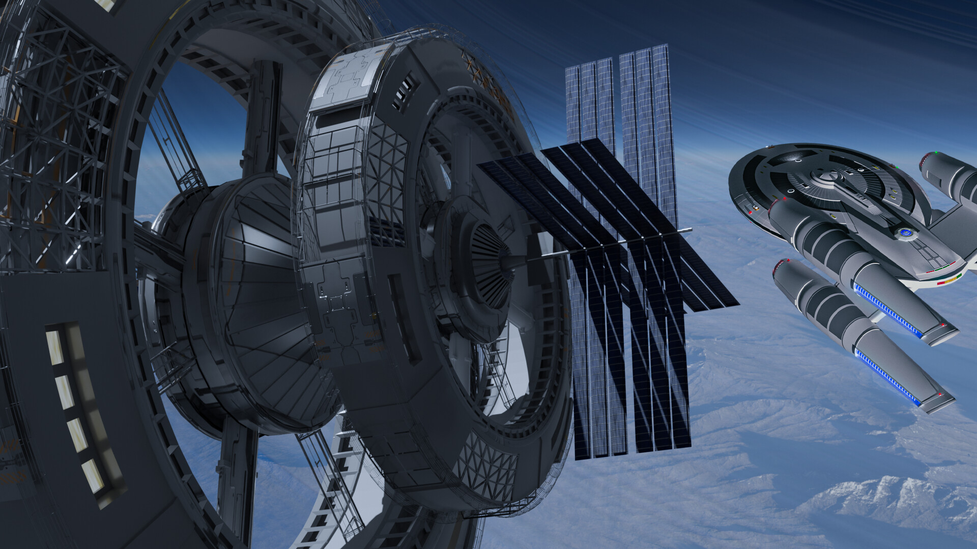 ArtStation - Old Space Station Discovered.