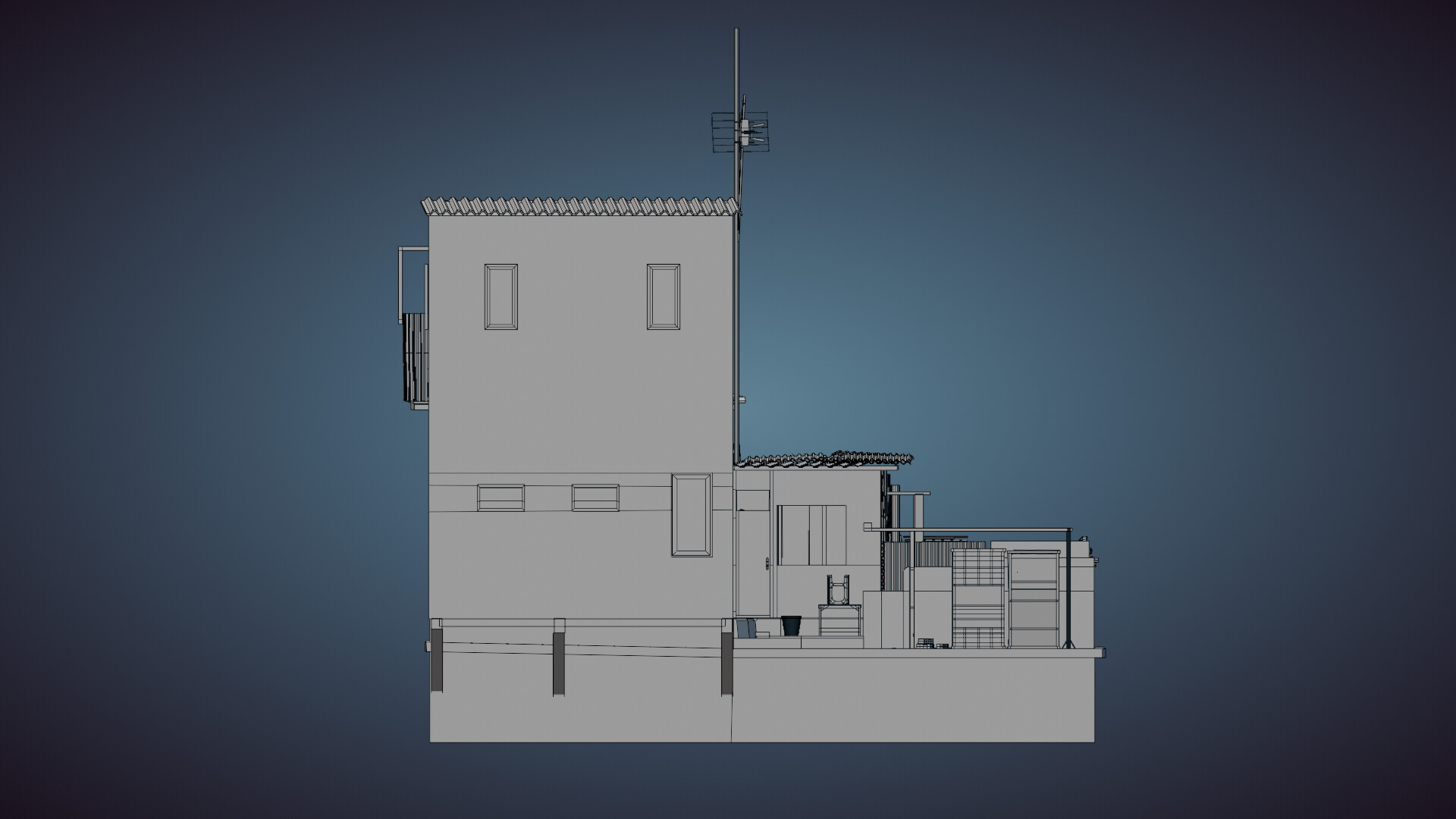 ArtStation - Indonesian House 3D Model Breakdown