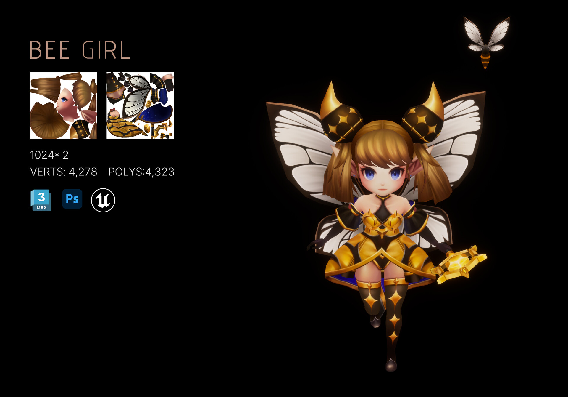 ArtStation - bee girl