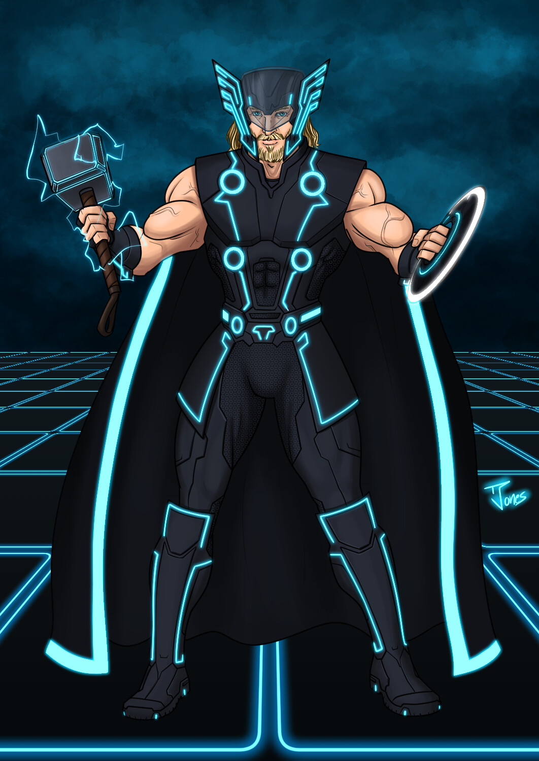 ArtStation - Thor in TRON