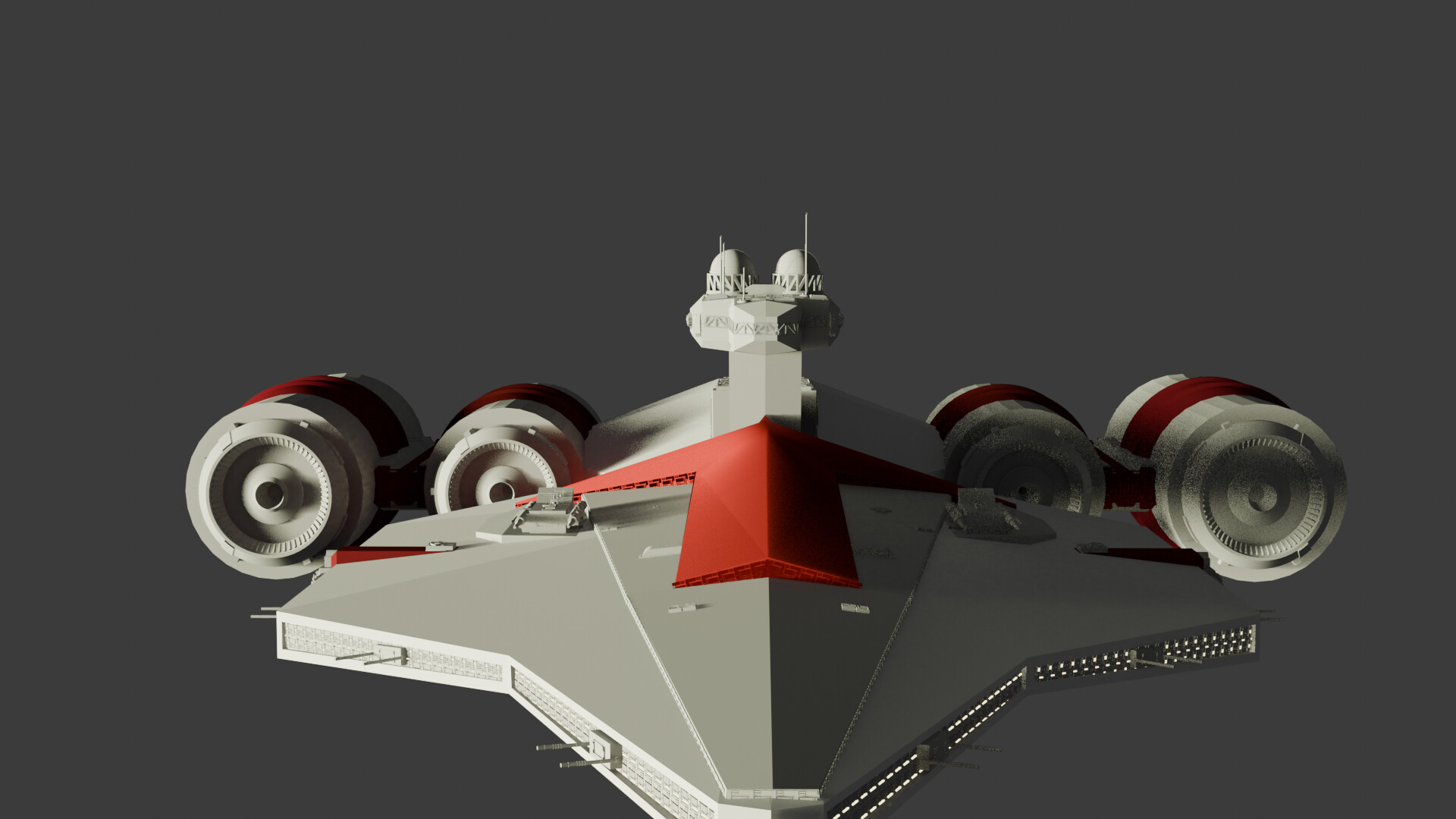 ArtStation - republic kuat yards cruiser (first model ever!)