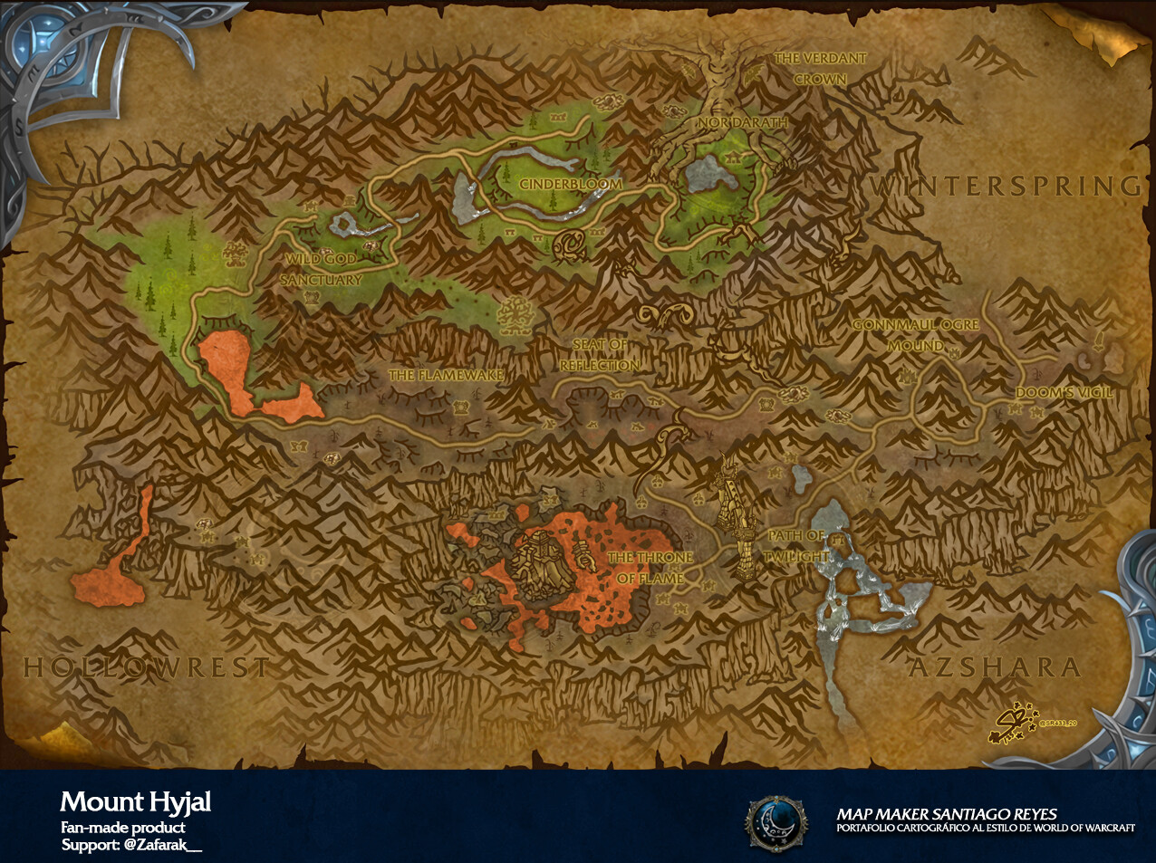 ArtStation - Mount Hyjal - World of Warcraft | Fan-made