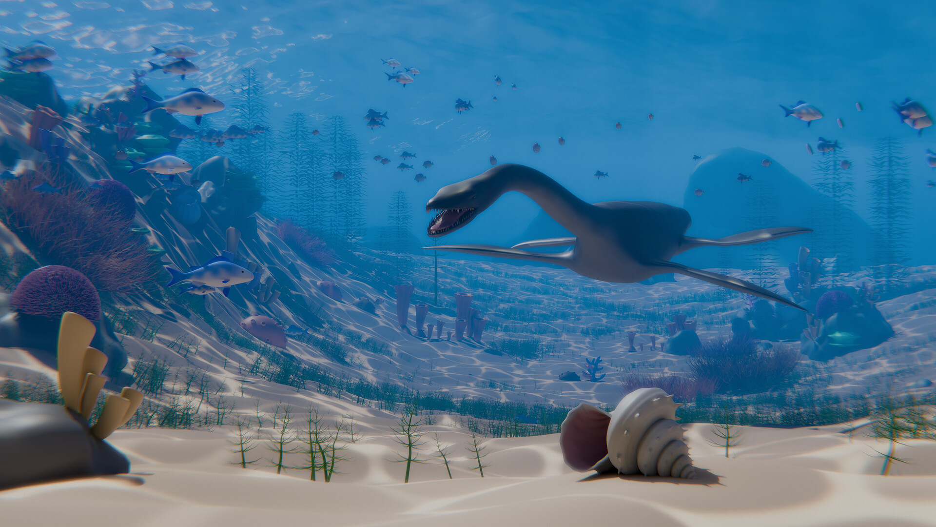 ArtStation - Plesiosaur in shallow water