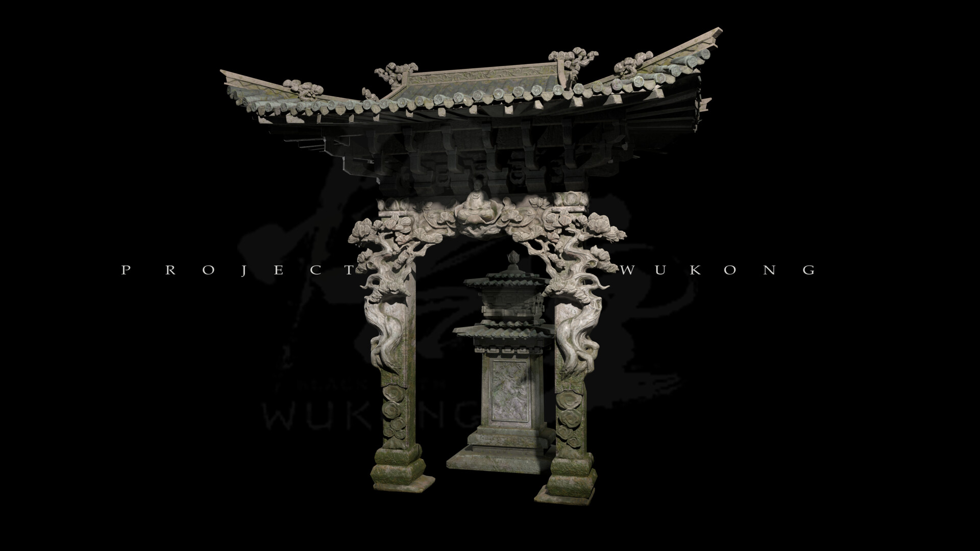 ArtStation - Black Myth Wukong building Game scene