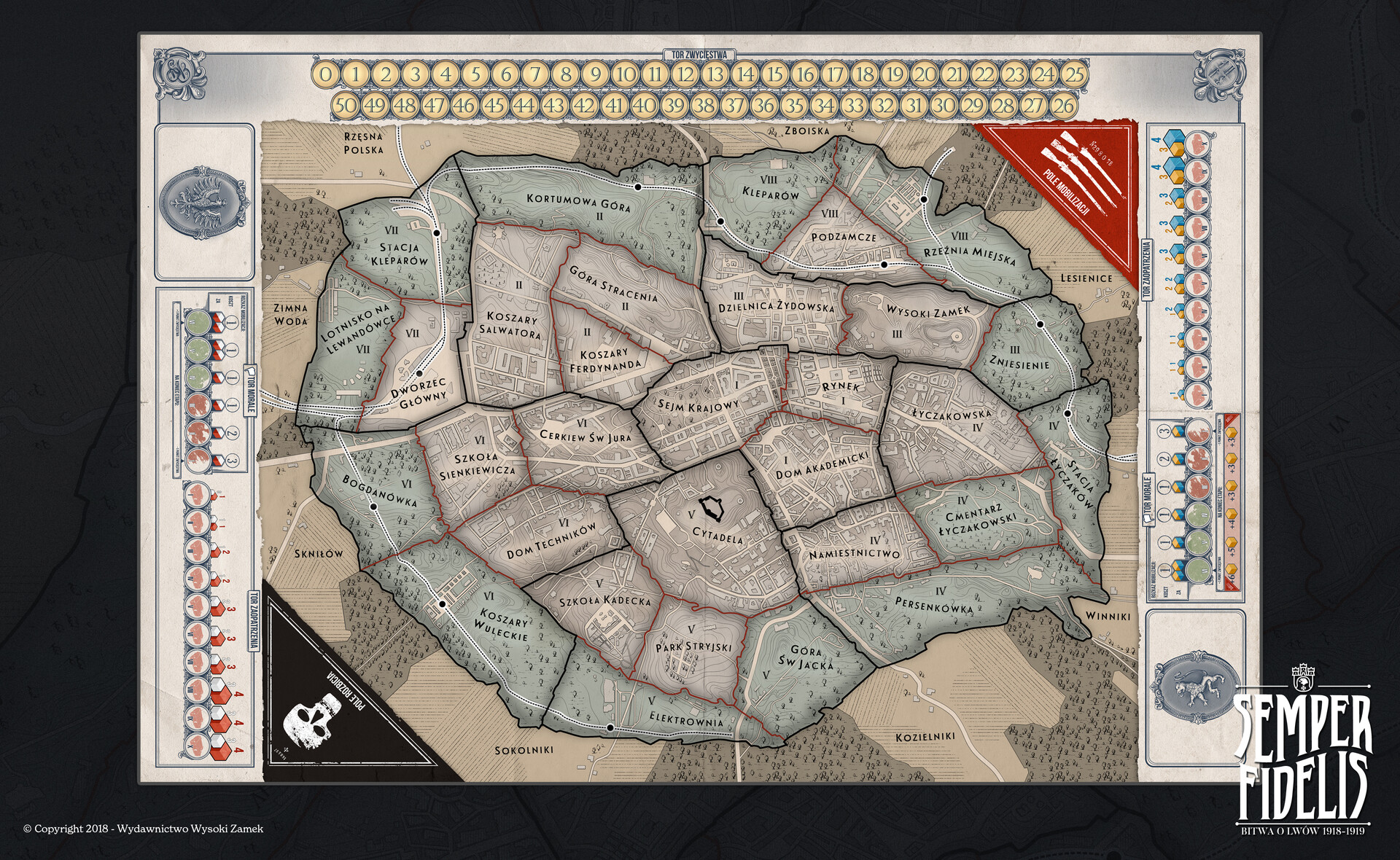 Pawel Kurowski - Semper Fidelis Battle of Lviv 1918-1919 - board game