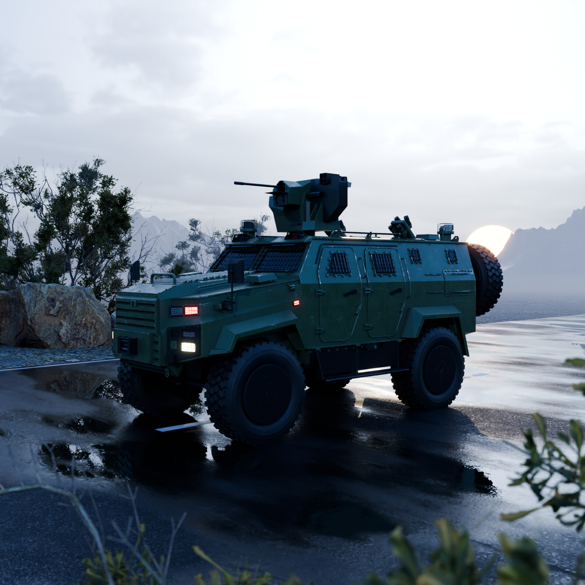 ArtStation - Armored Vechicle - Ejder Yalcin 4x4