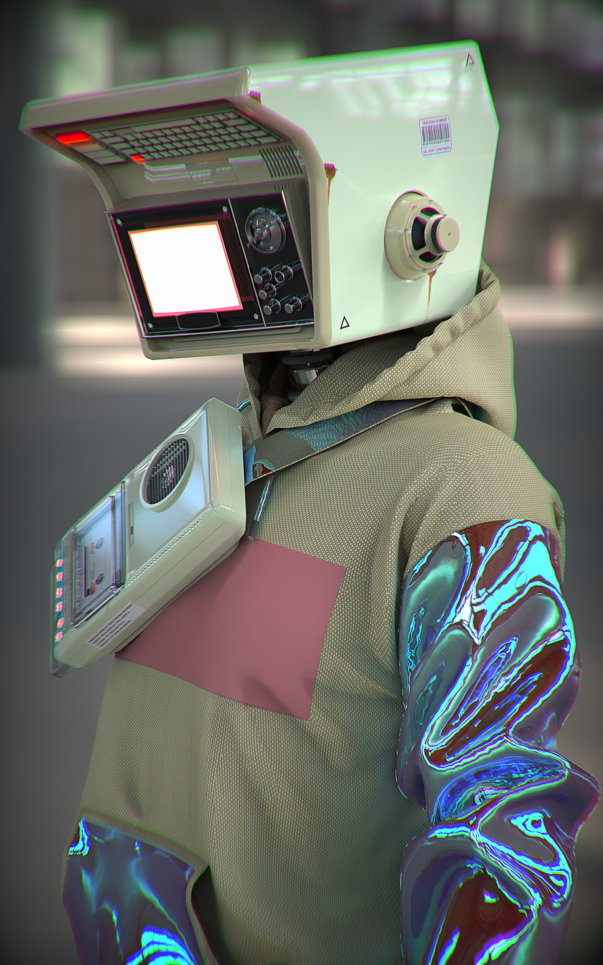 ArtStation - Loopwalker. "He walks the static between lost signals ...