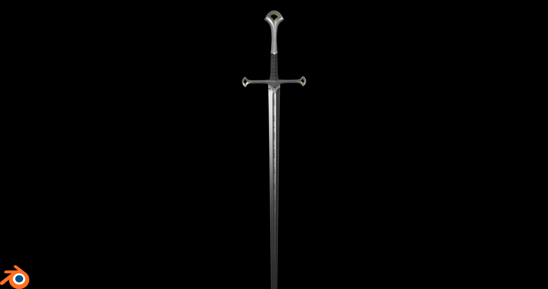 ArtStation - Narsil Sword – 3D Modeling Practice (Lord of the Rings)
