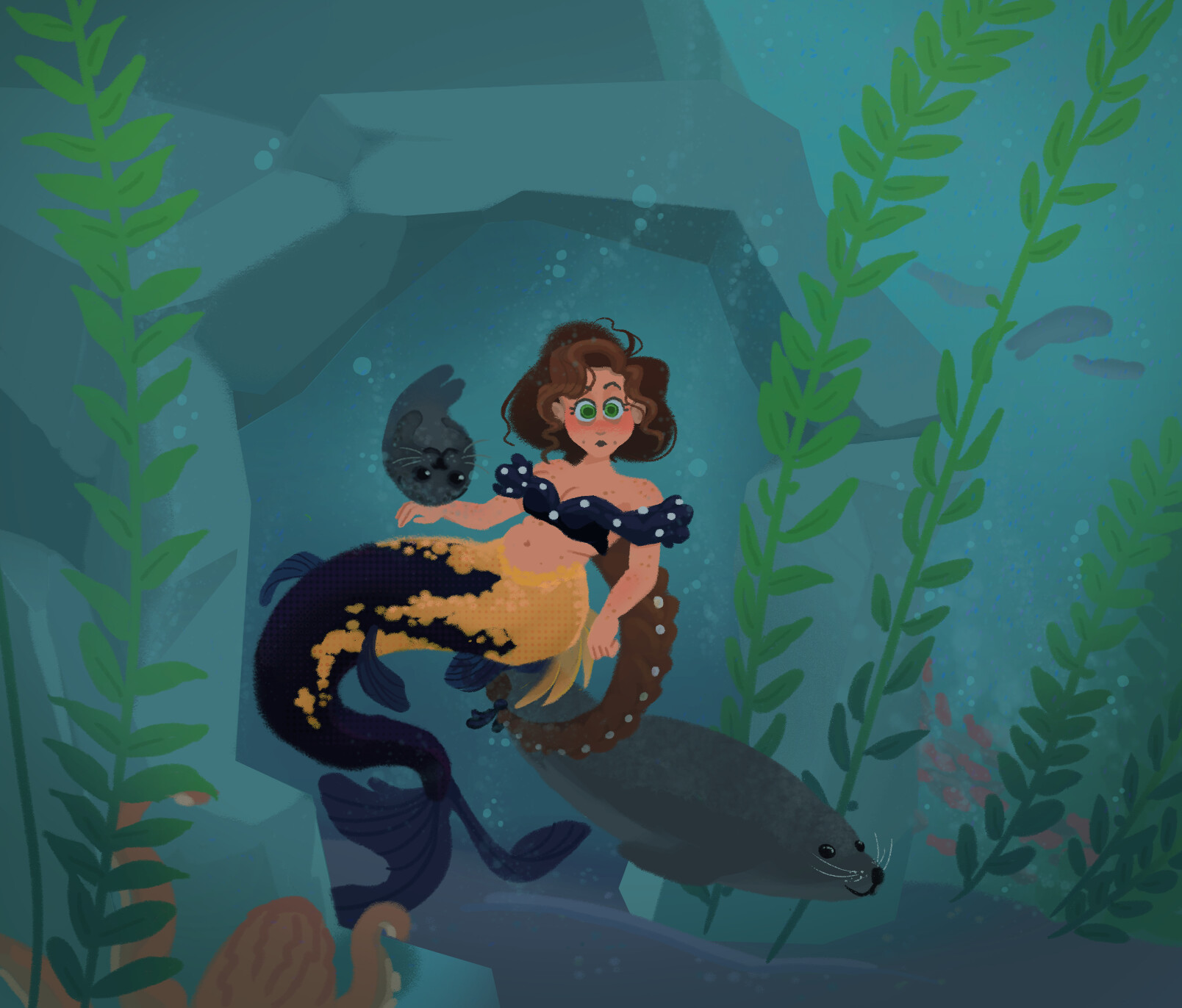 ArtStation - Storybook Mermaid Illustration