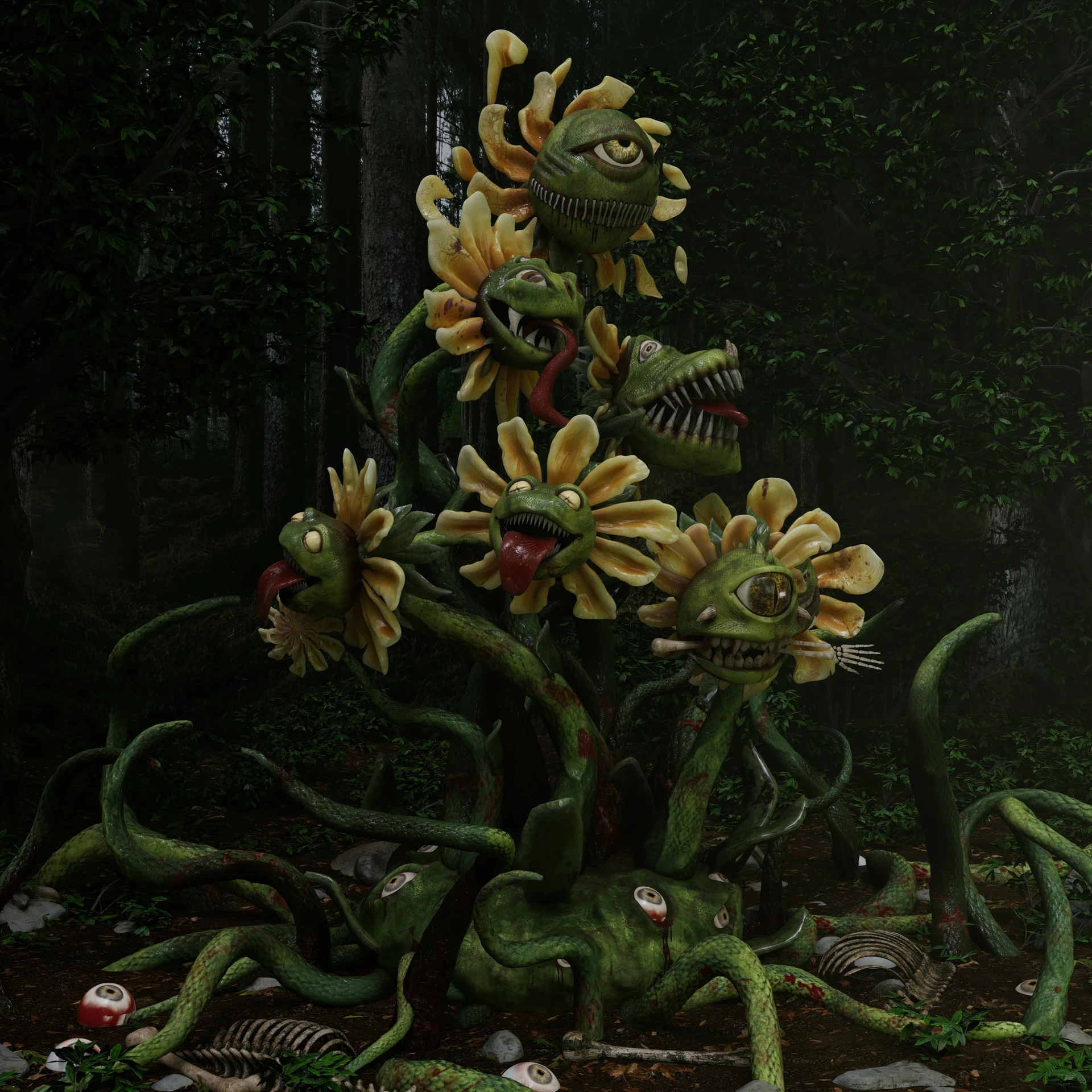ArtStation - Daisy: Plant Hydra