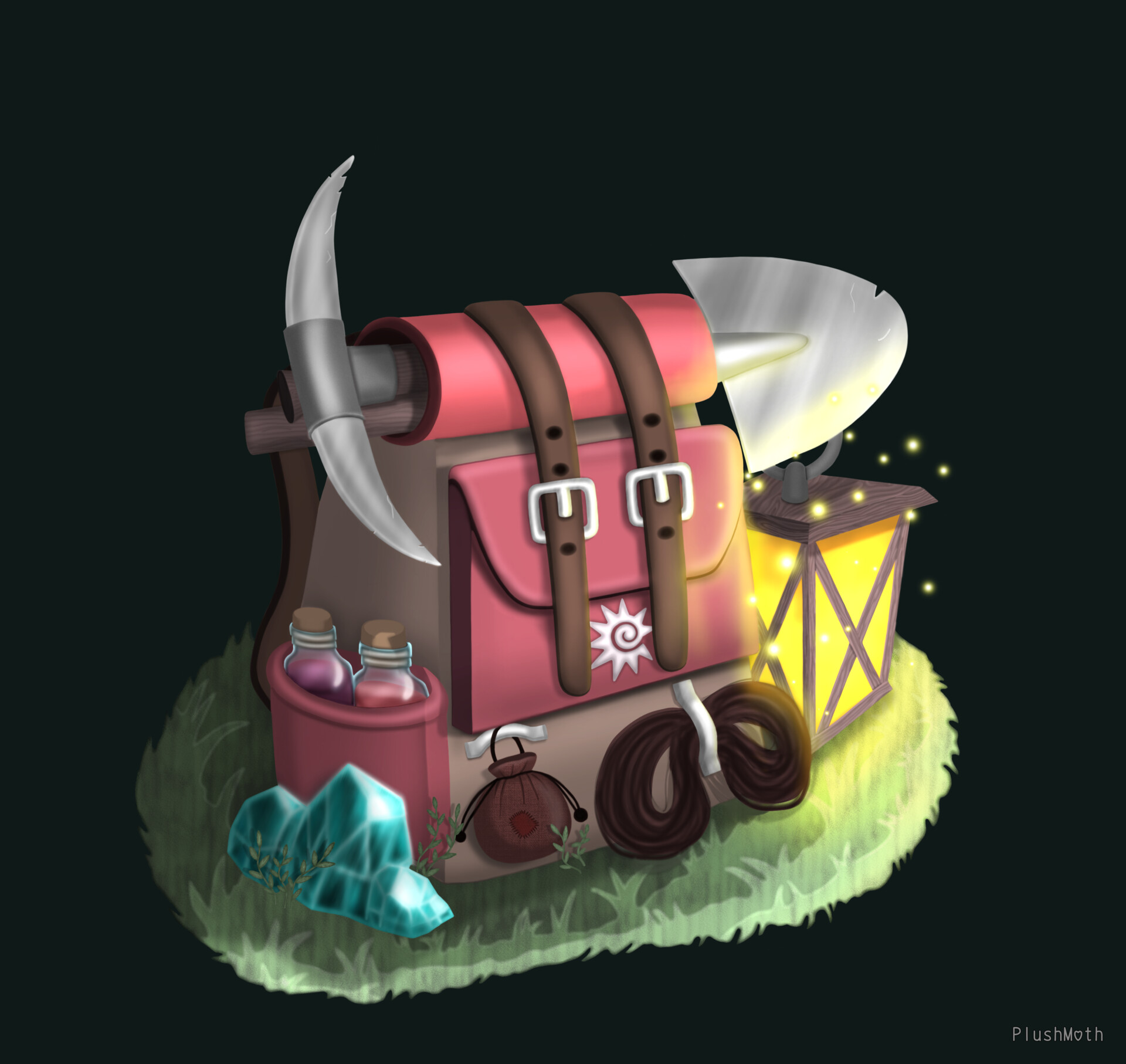 ArtStation - Miner's backpack