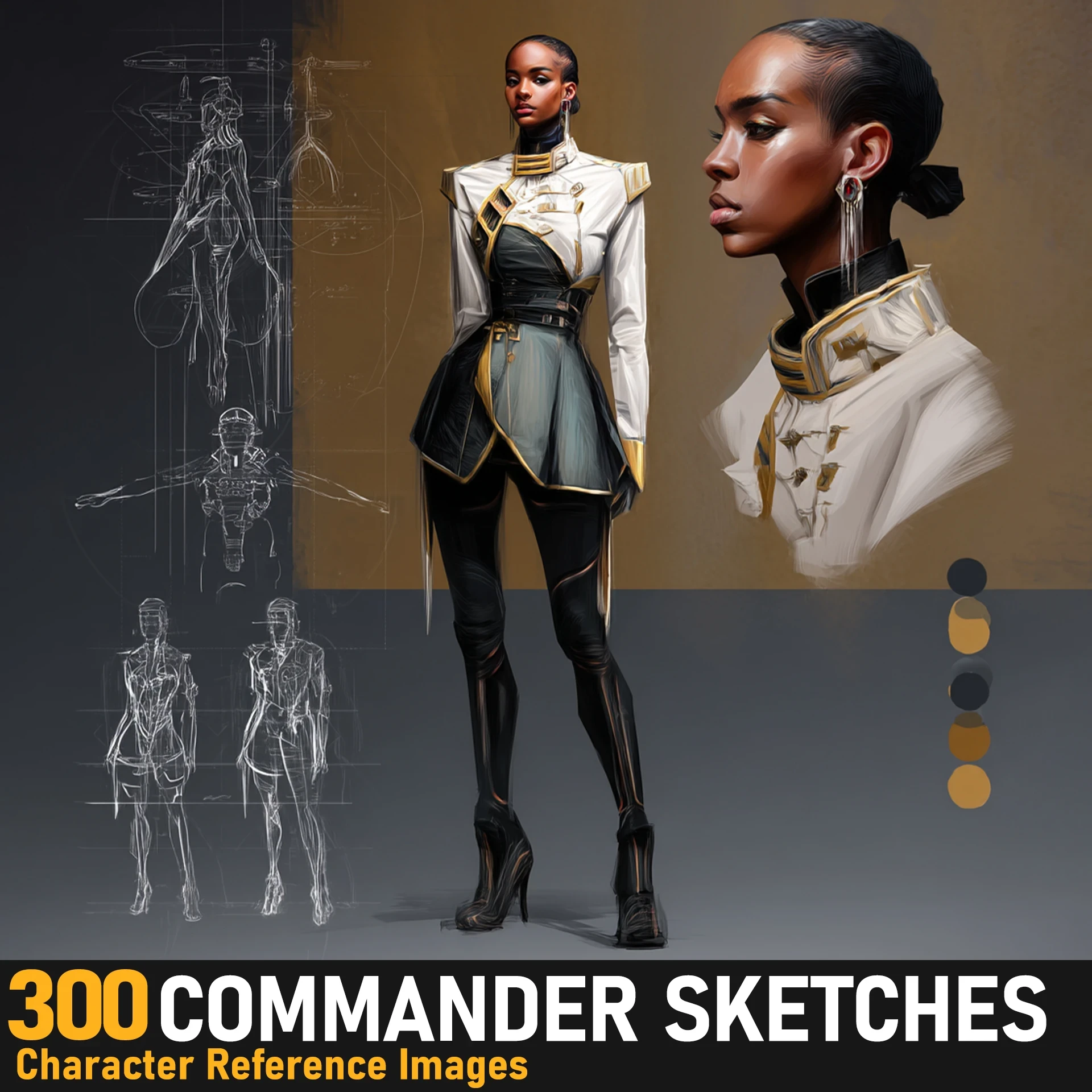 ArtStation - Commander Sketches| Character Reference Images