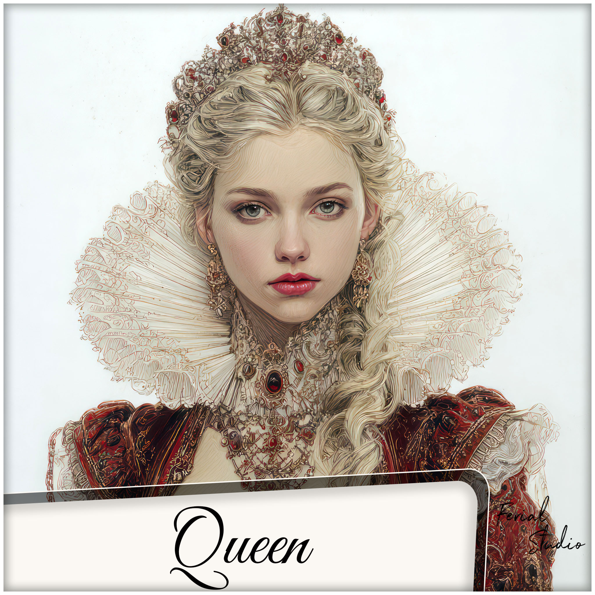 Ferial Studio - 🔹240 Queen Character Reference Image Pack v.120 |4K|