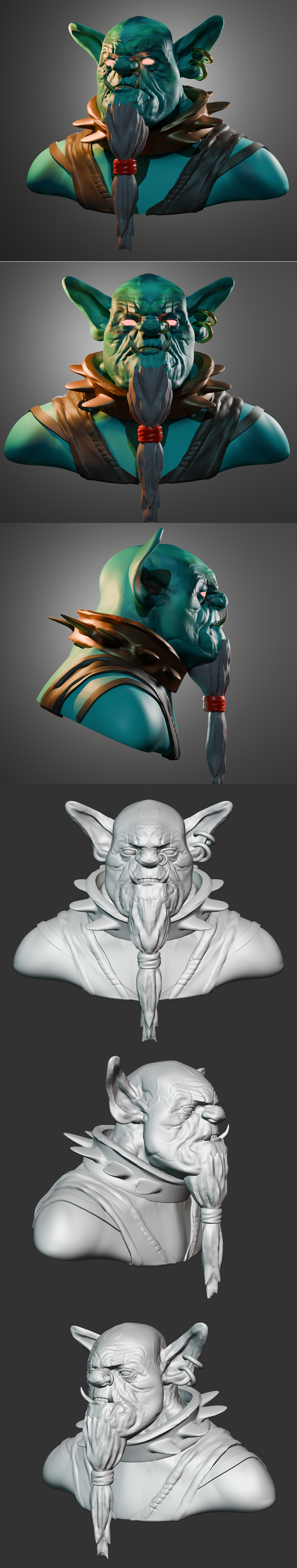 ArtStation - Gorak the Shaman of the Forgotten Peaks