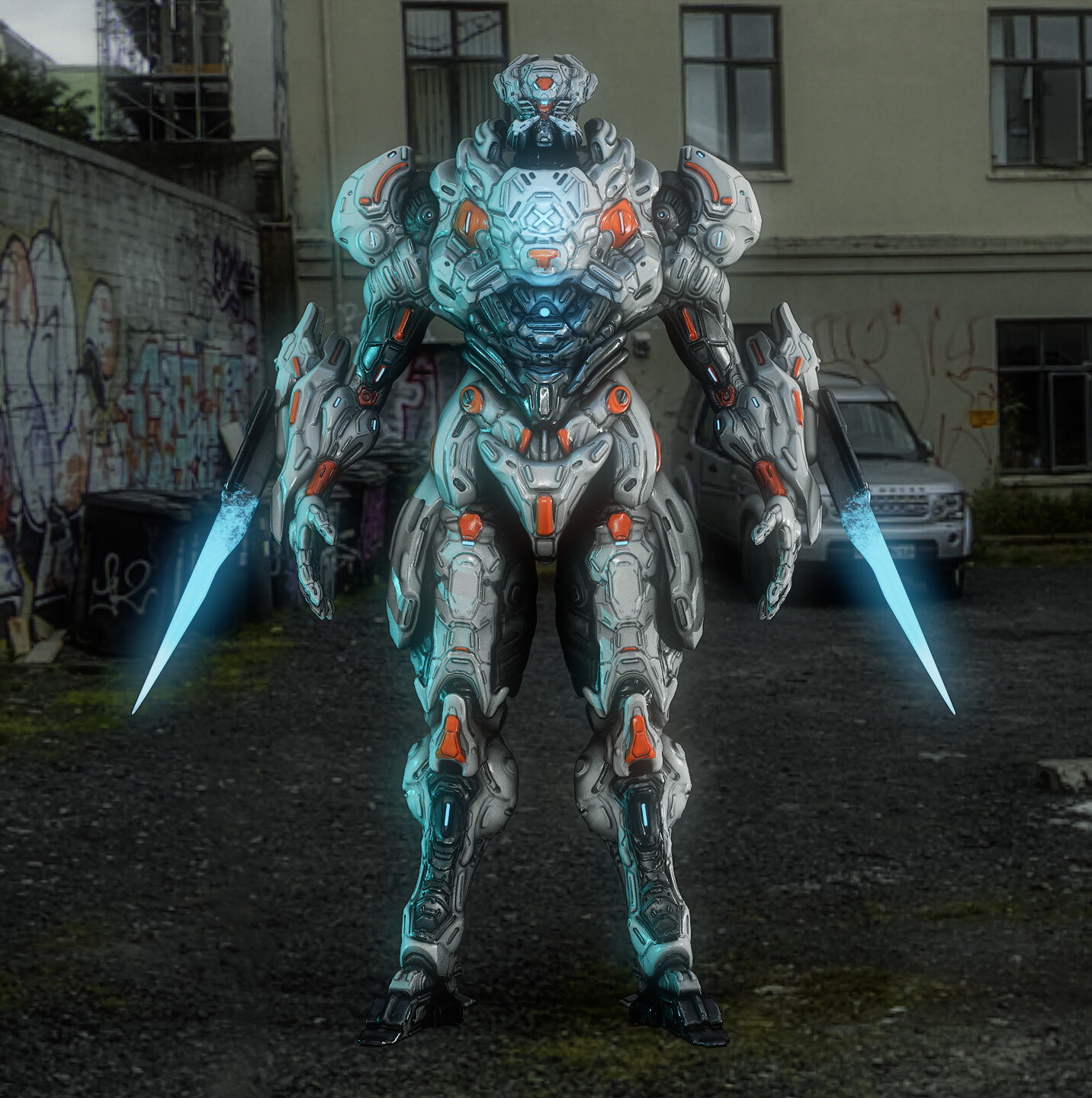 ArtStation - Mech Battle Armor