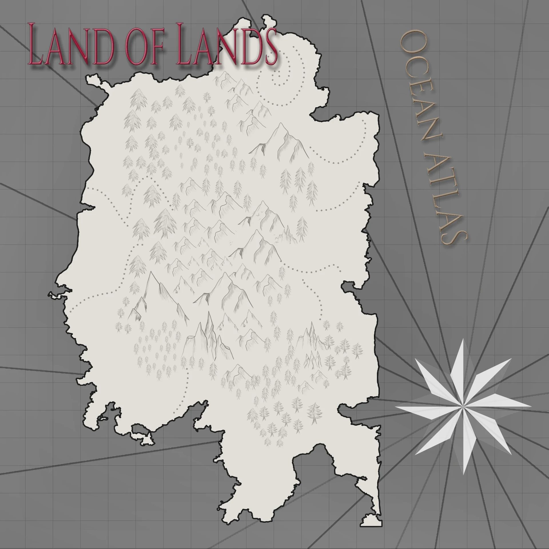 ArtStation - Draw Map Fantasy - BlackWhite Styles Minimalist
