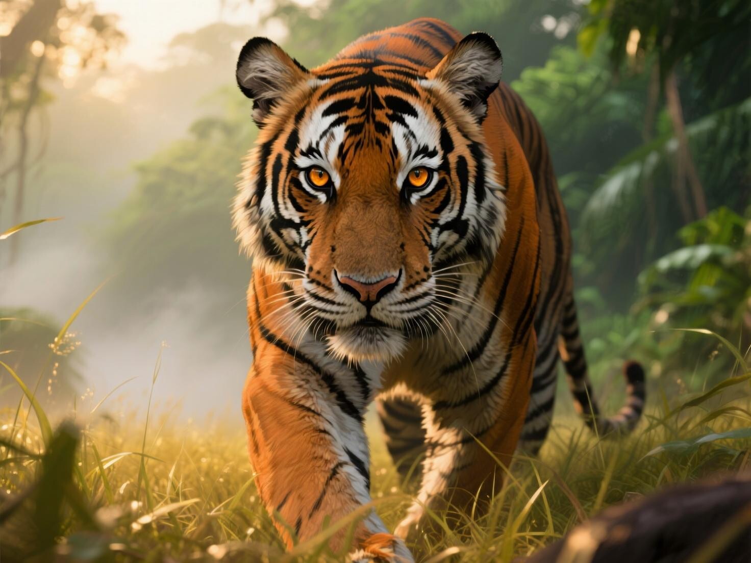 ArtStation - Bengal Tiger at Dawn — Jungle Majesty 🐅
