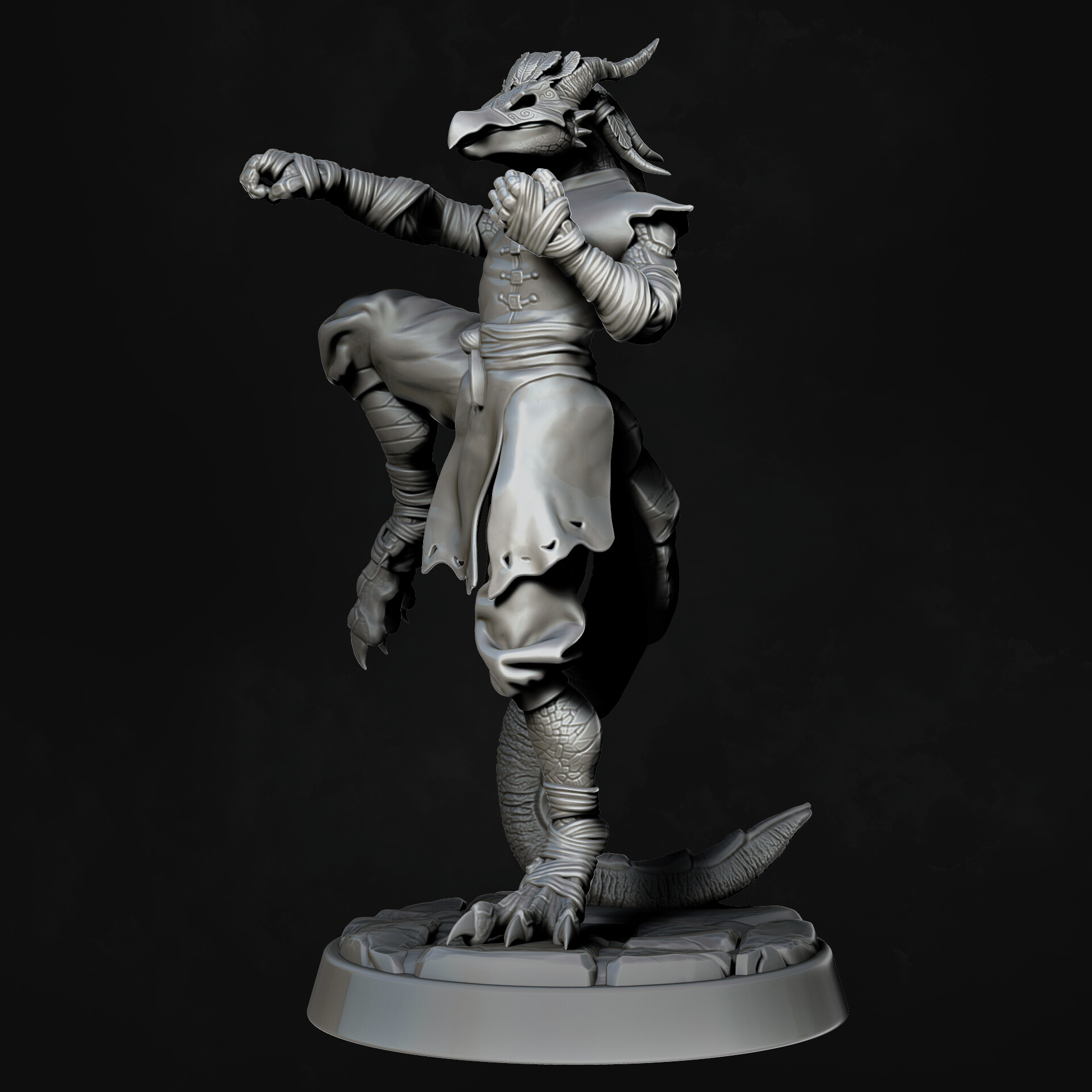 ArtStation - Dragonborn Monk