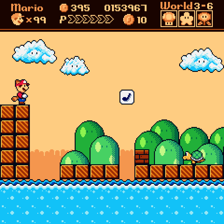 mario nes sprite remake