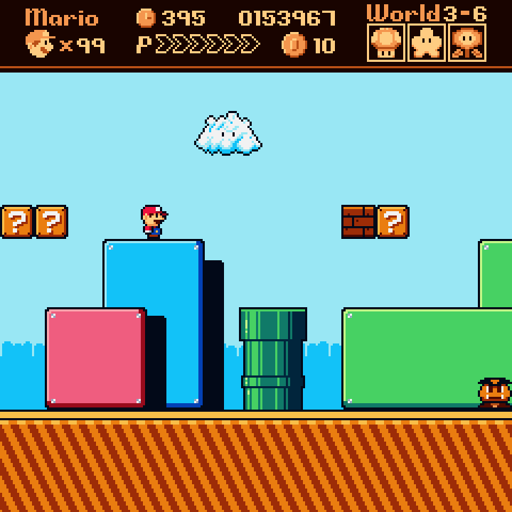 mario nes sprite remake