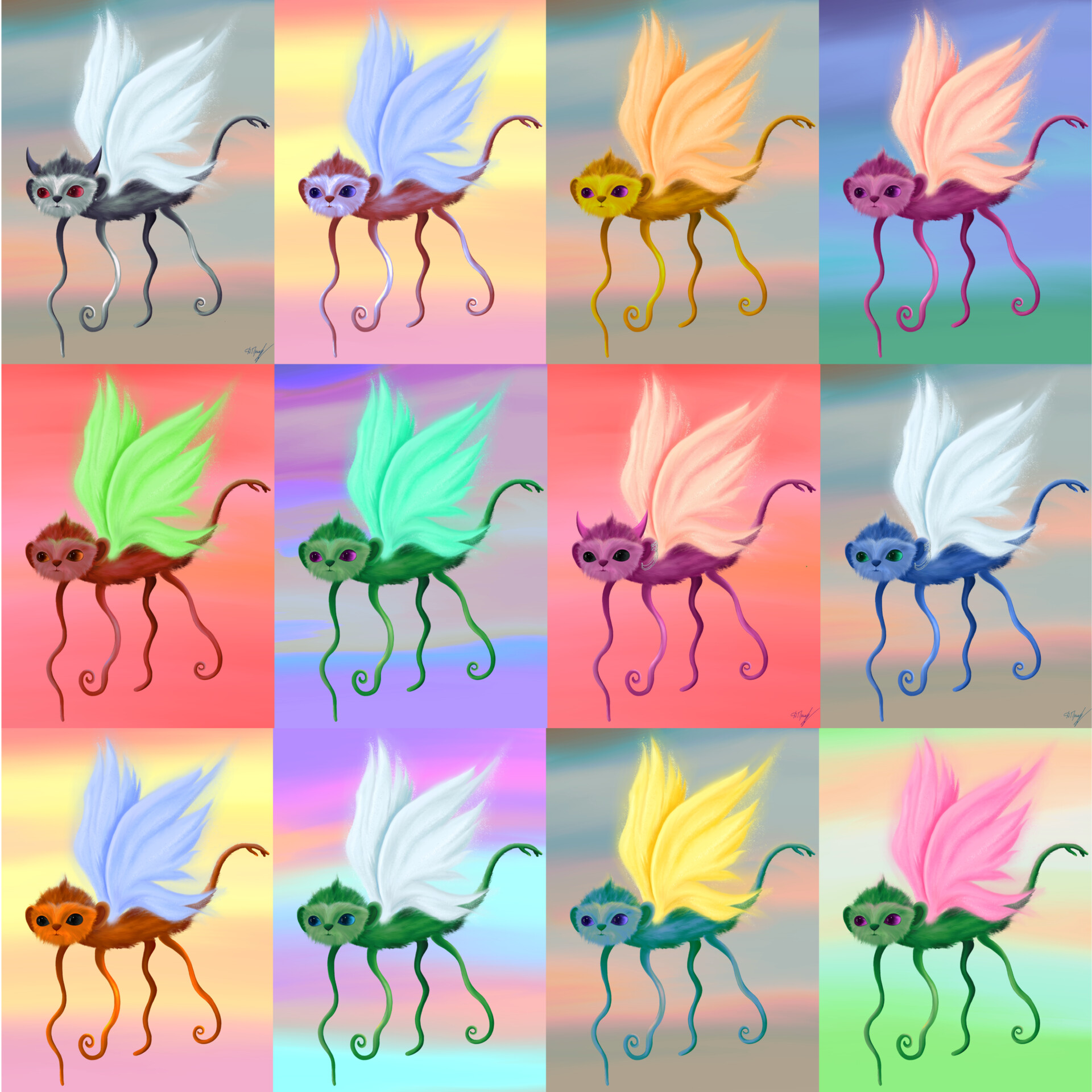 ArtStation - Fairy Monkeys (NFT collection)