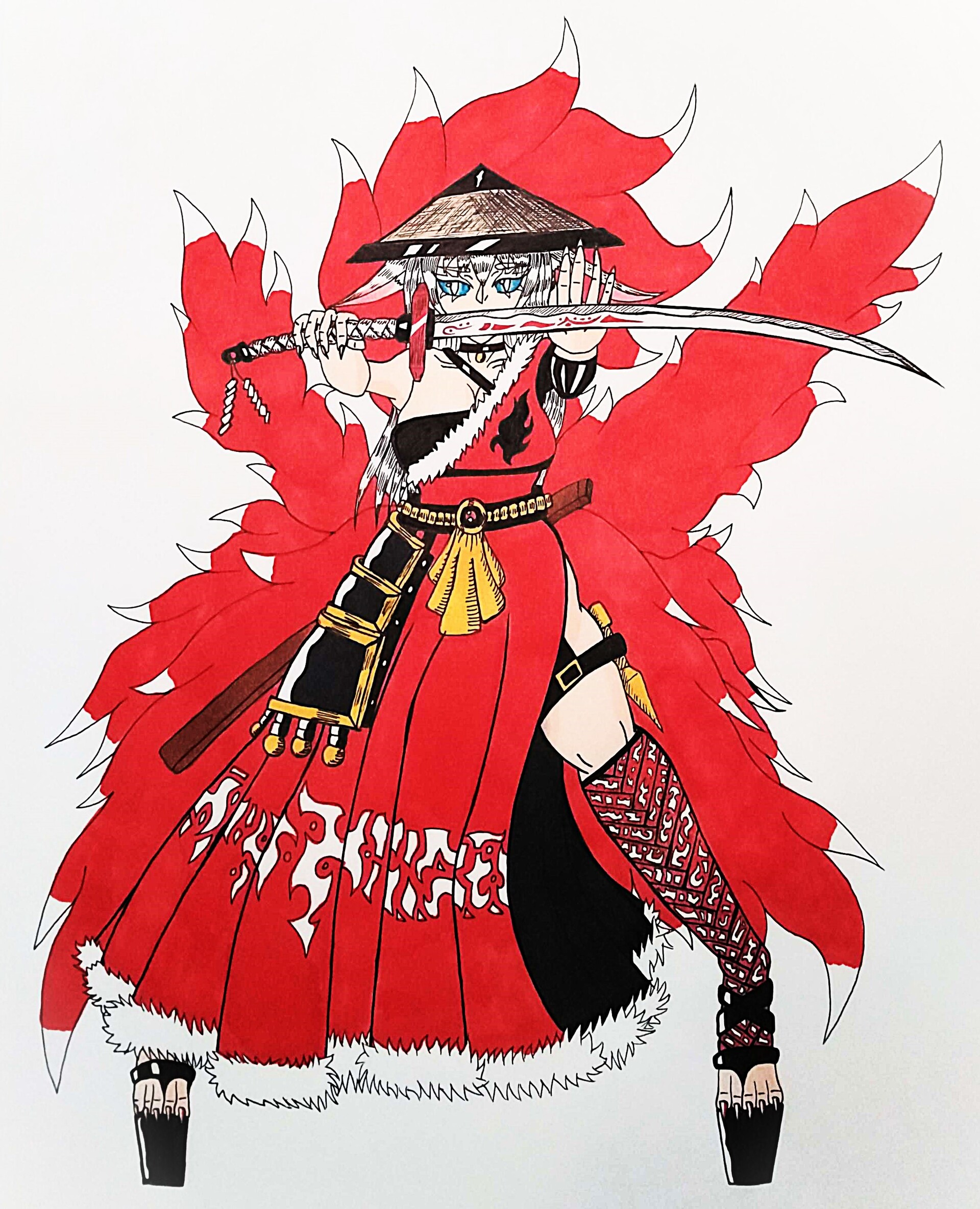 ArtStation - Varaphia Roko'nara - Fox Girl Samurai