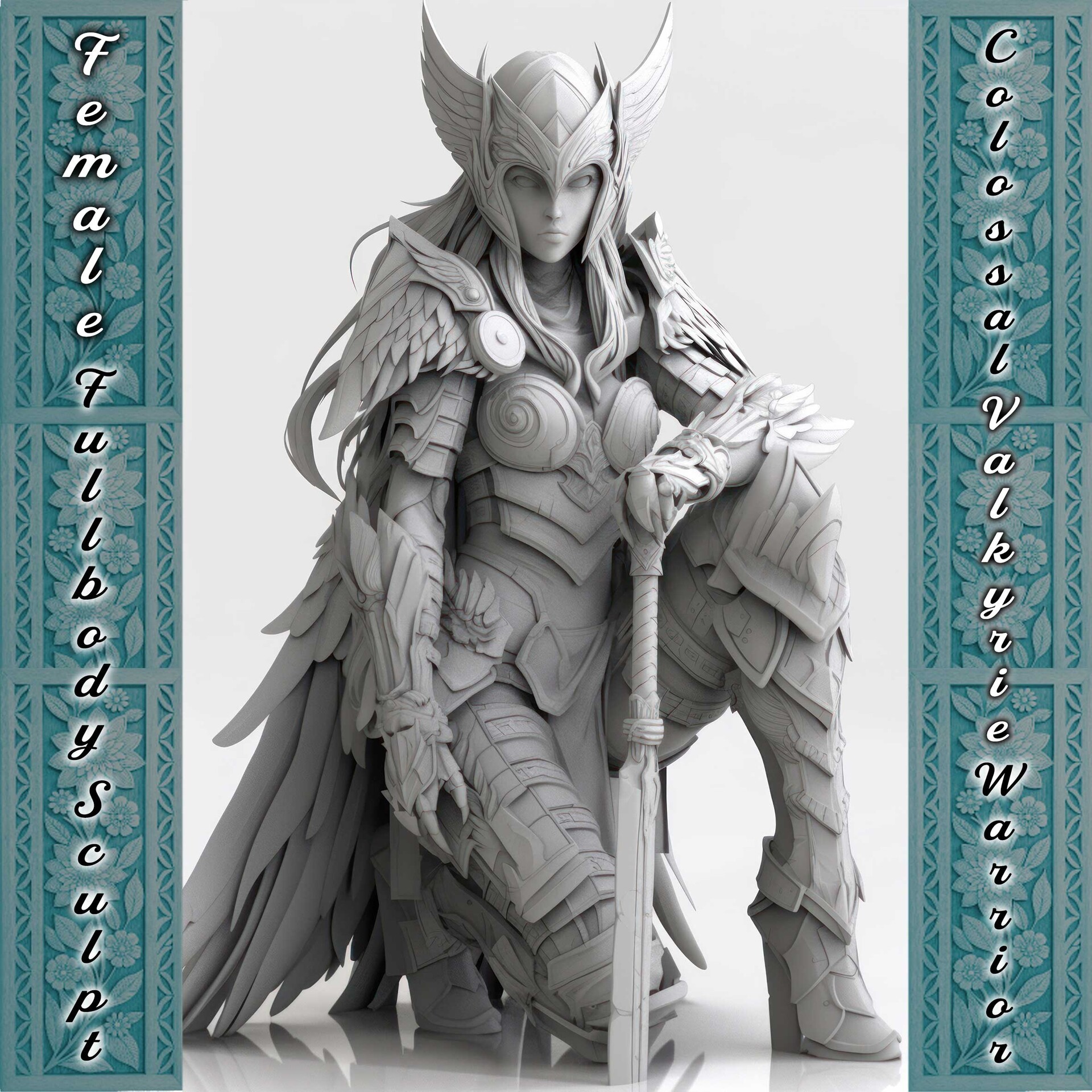 ArtStation - 200 Full-Body Sculpt (Colossal Valkyrie Warrior) - 4K ...