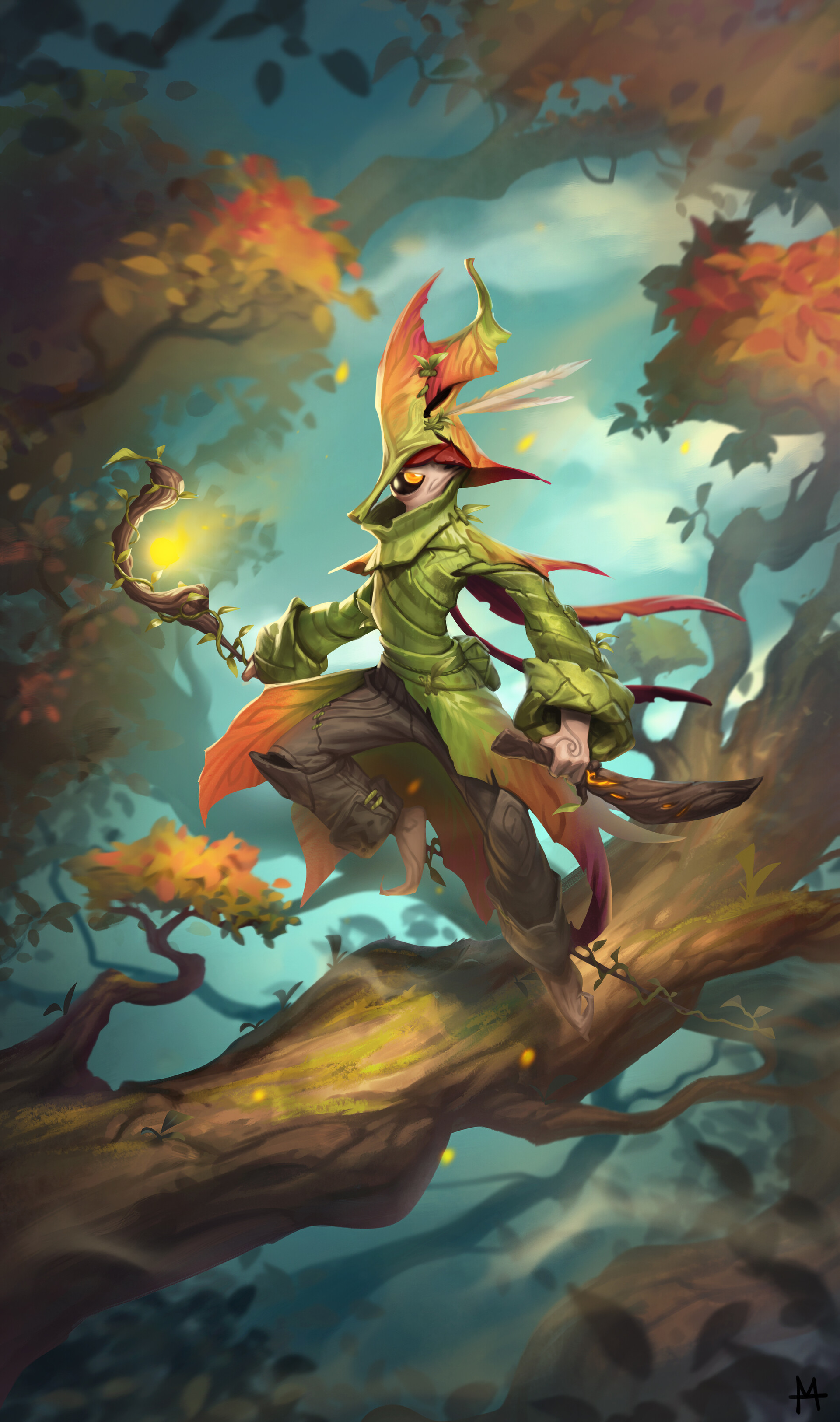 ArtStation - Auriel - Mage of the Autumn Folk