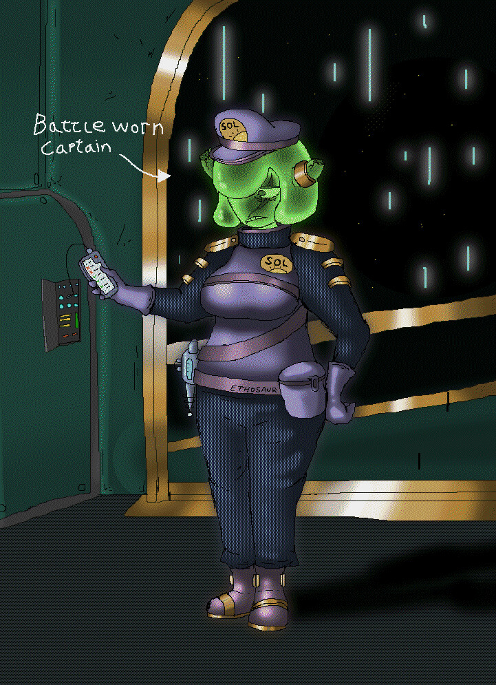 Ethosaur - Ophelia, Captain of Sol Station