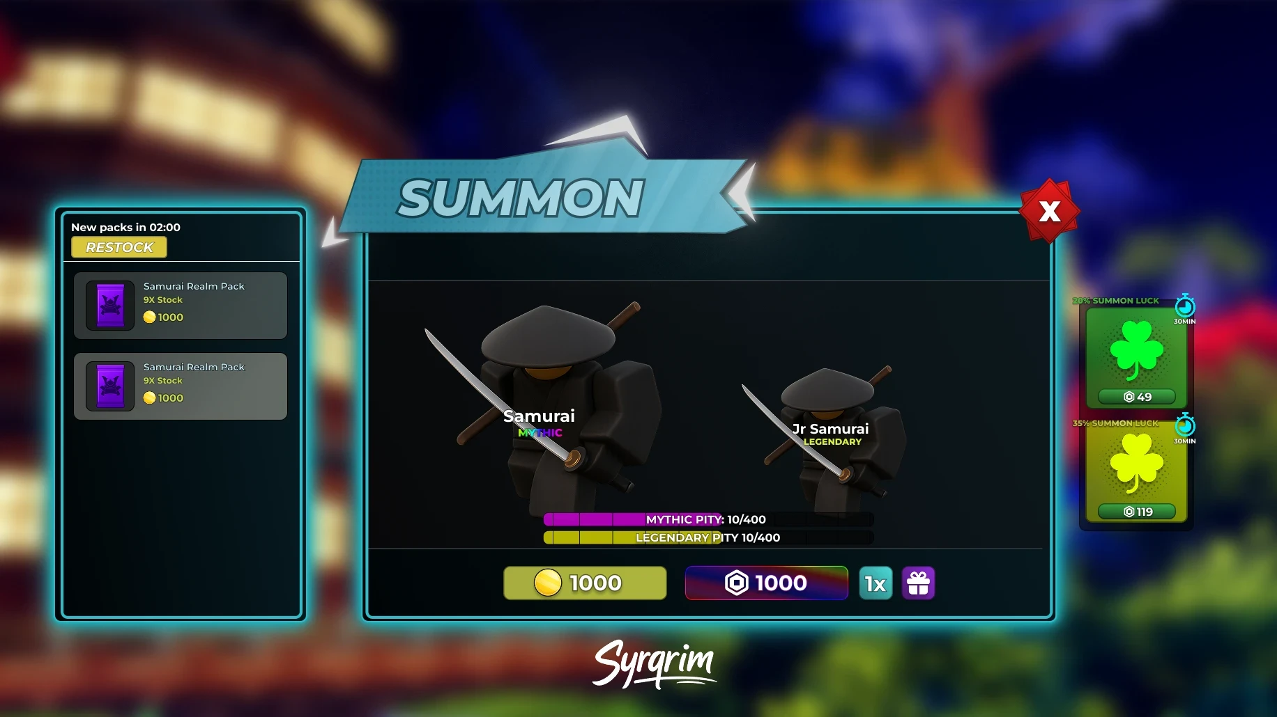 ArtStation - Anime Summon UI