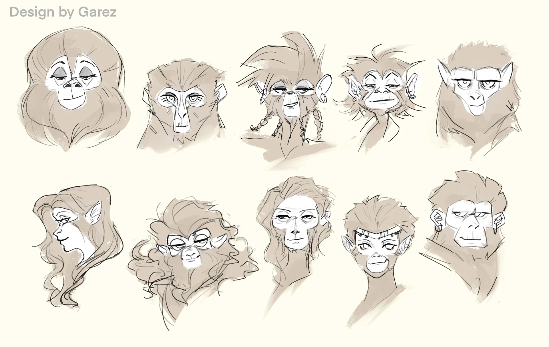 ArtStation - Fem Monkey design