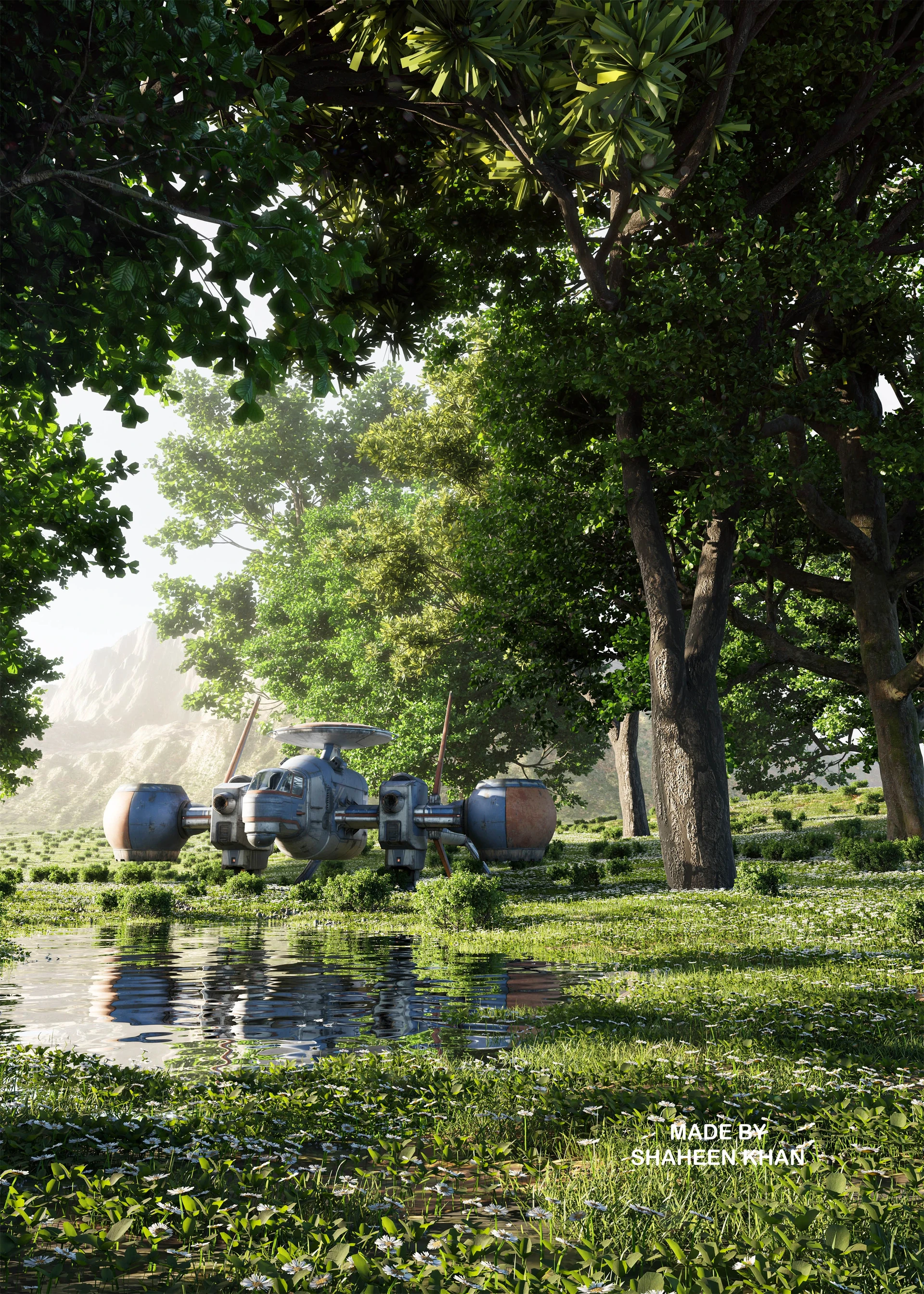 ArtStation - Landing Around The Trees