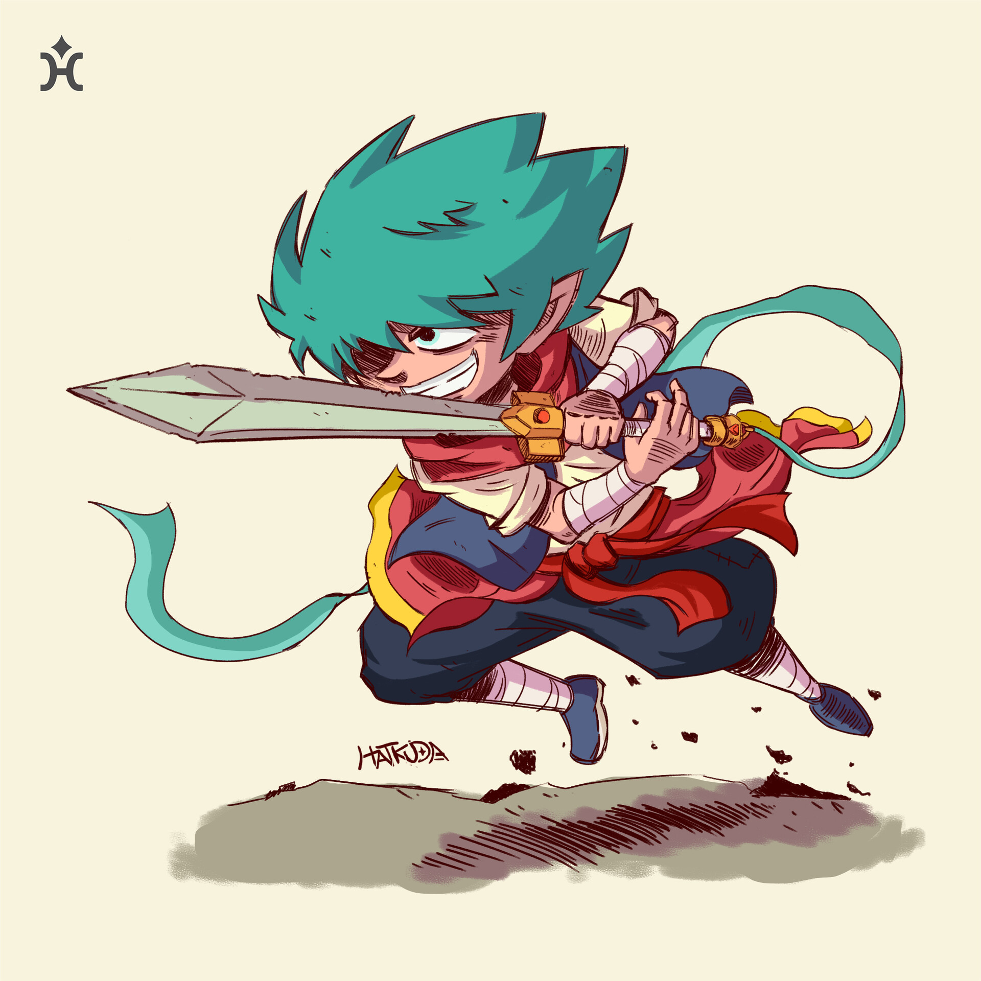 ArtStation - Chibi Swordsman