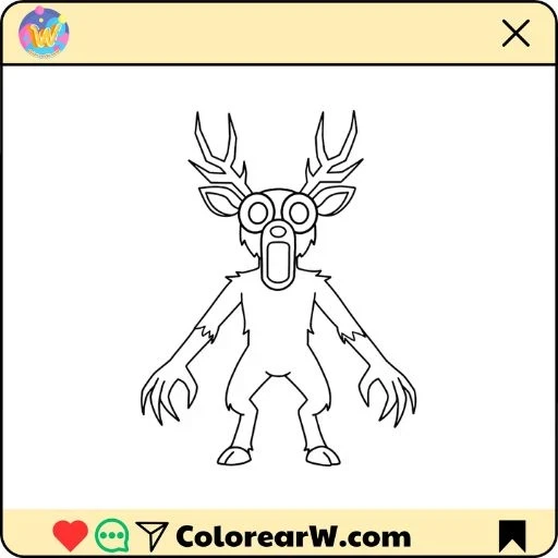 coloring pages 99 nights in the forest