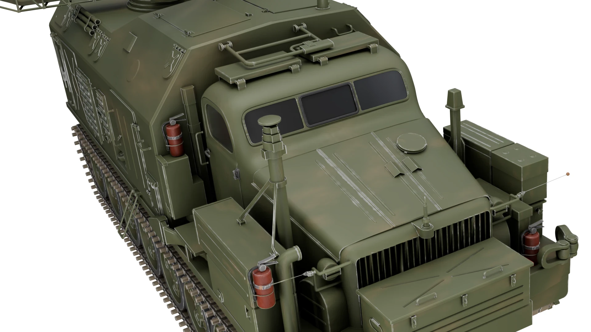 ArtStation - P-40 "Long Track" mobile radar station