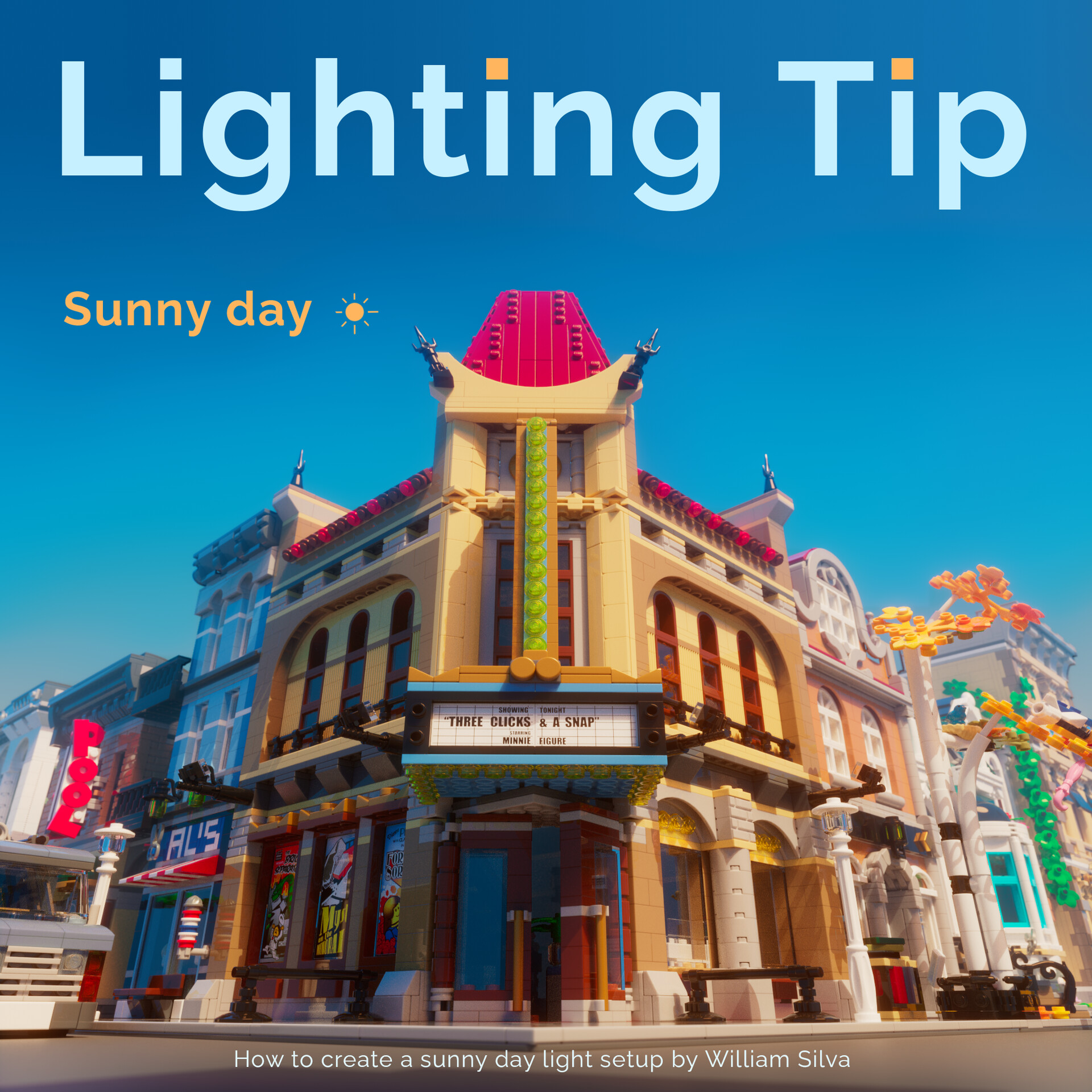 ArtStation - Lighting Tip - Sunny day Shot