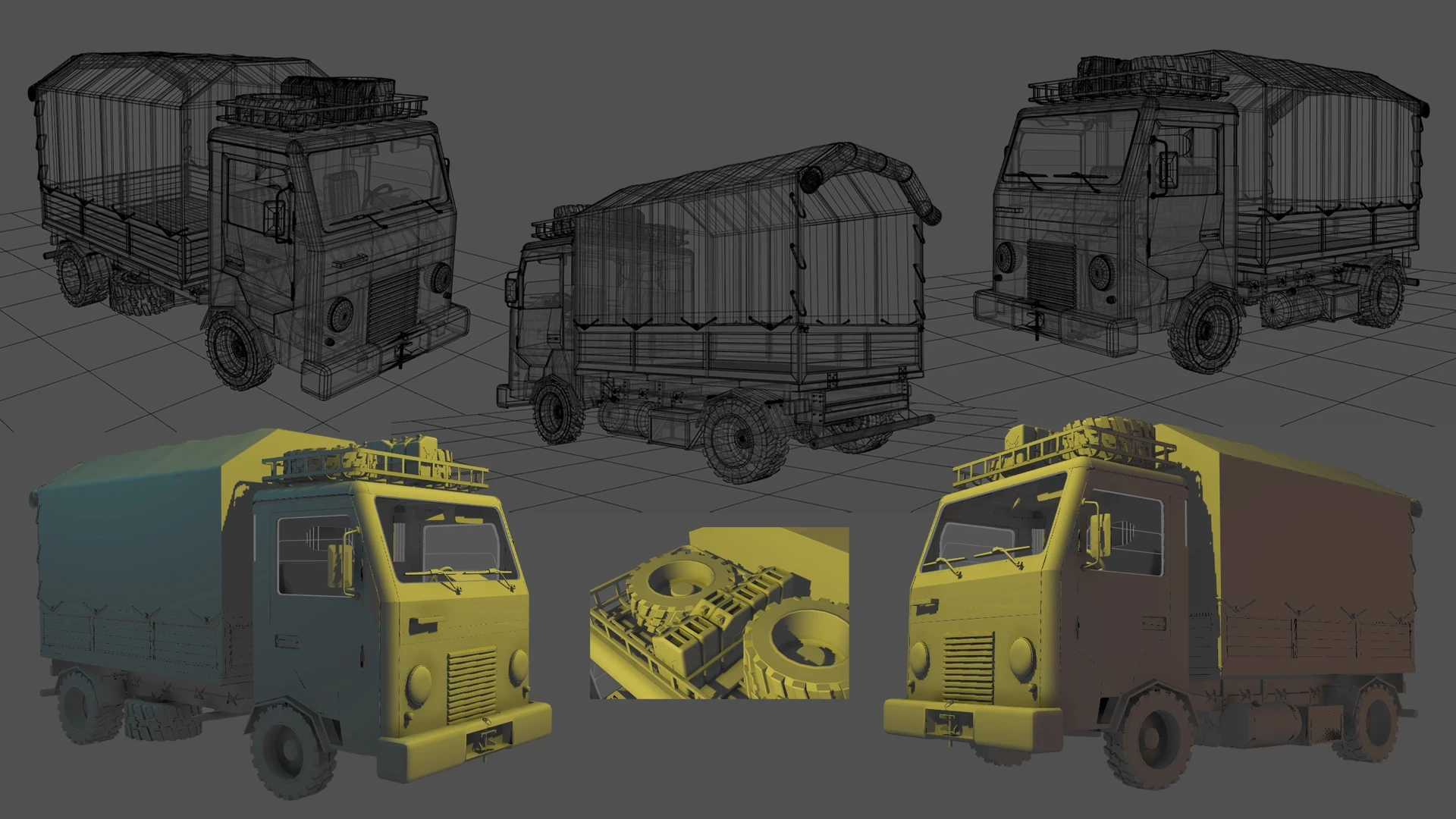 ArtStation - Concept d'un camion bâché en 3D