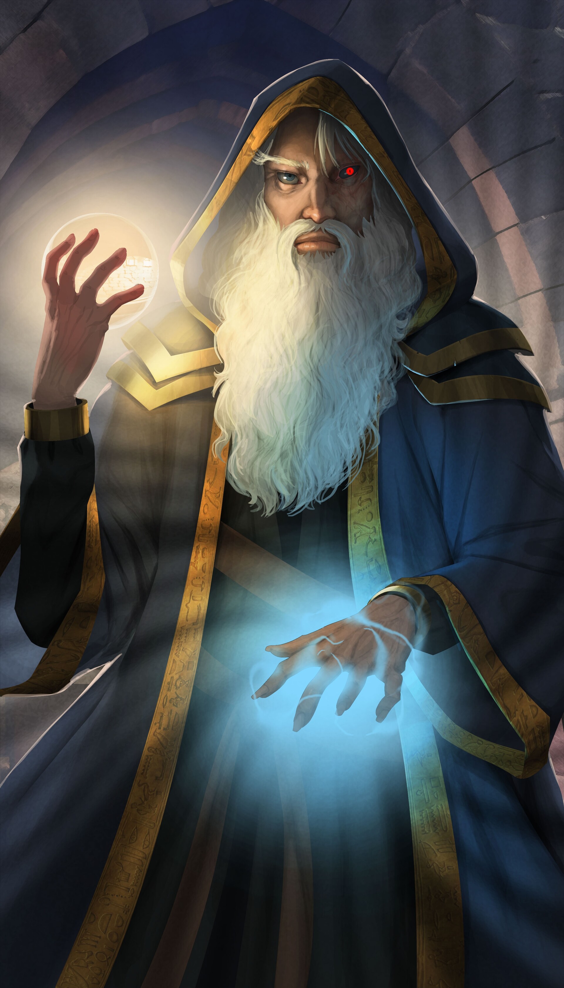 ArtStation - Double-Edge Sword Wizard