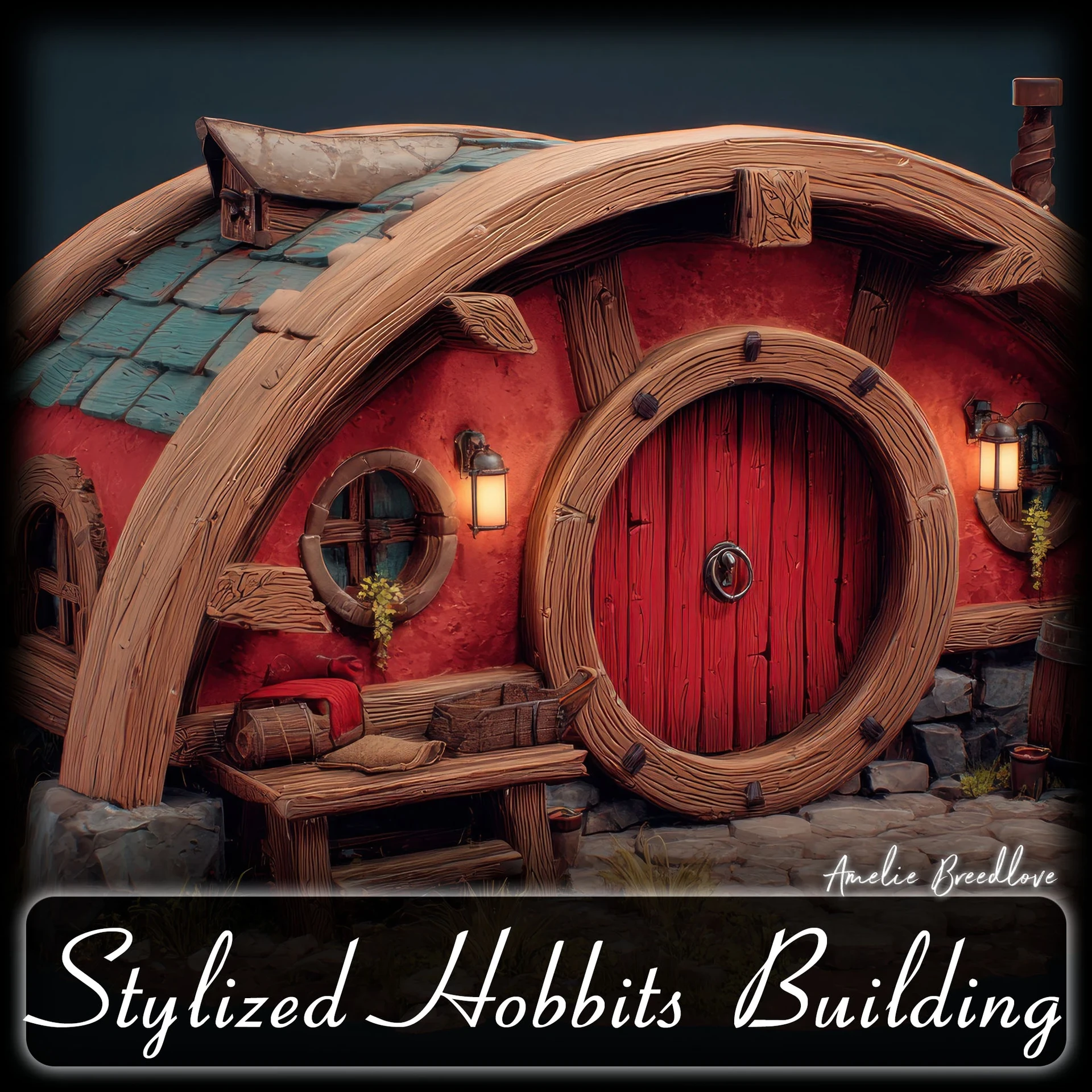 ArtStation - 200 Stylized Hobbits Building Reference Pack | 4K | v.4
